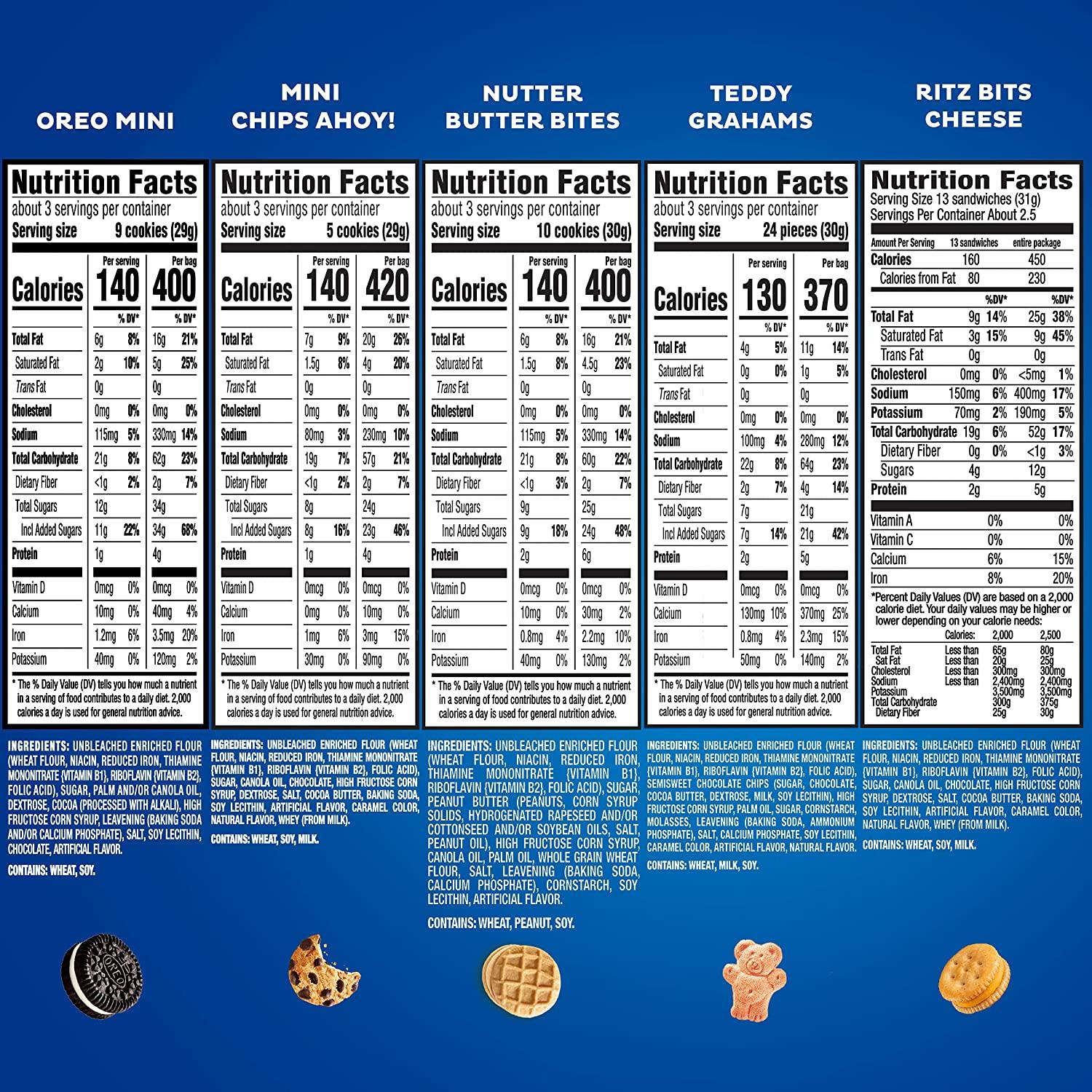 Halloween Mini Cookies & Crackers Variety Pack - OREO, CHIPS AHOY ...