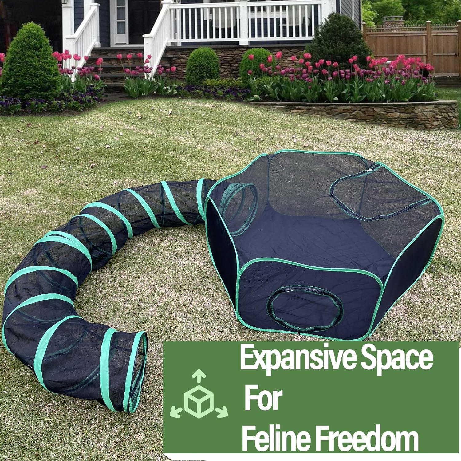 Pawtenda Outdoor Cat Enclosures for Indoor Cats Portable Cat Tents for ...