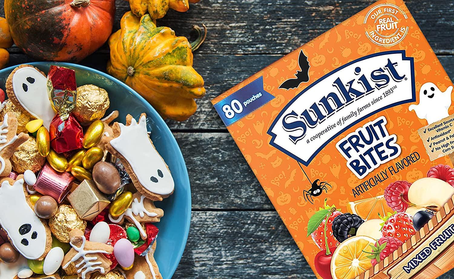 Halloween Mixed Fruit Snacks Bulk Pack - 80 Individual 0.8 oz Single ...