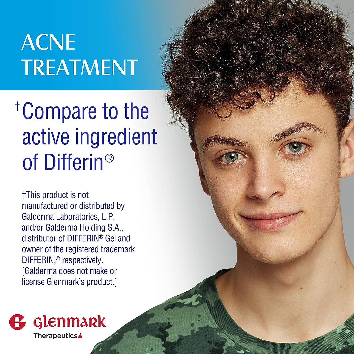 Glenmark Adapalene Gel 0.1% - 45g Tube | Acne Treatment & Retinoid ...