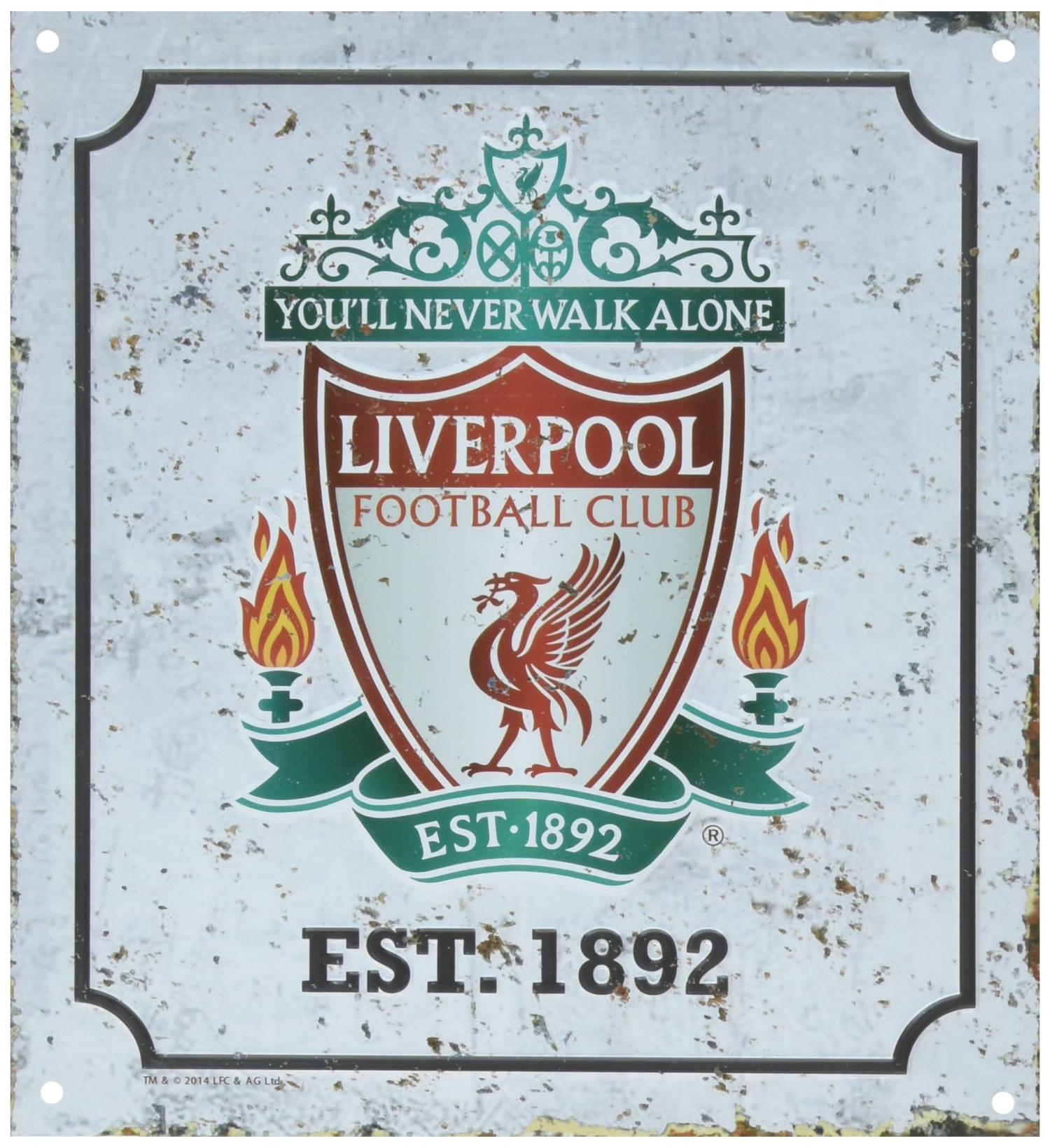 Liverpool Retro Logo Sign - Multi-Colour | Authentic Vintage D cor for ...