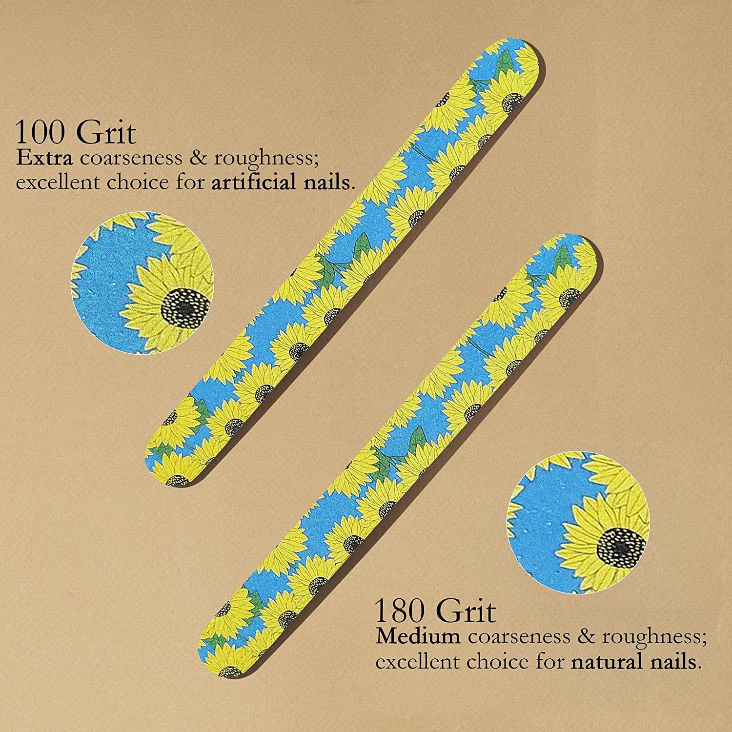 Colorful Double-Sided Nail File Strips - 12 Pack | P2P Nails - Manicure ...