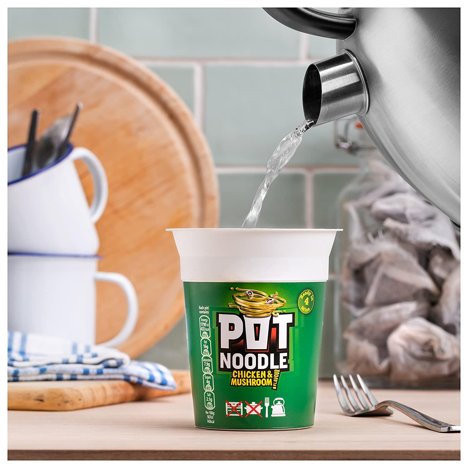 Pot Noodle Chicken and Mushroom 90 g (Pack of 12) | Buy Now with ...