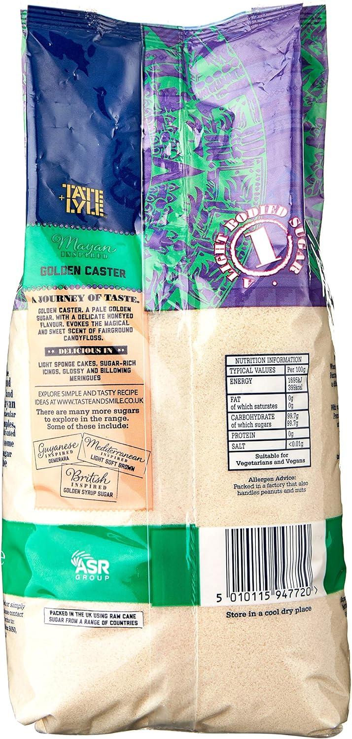Tate & Lyle Fairtrade Golden Caster Sugar 1kg - Pure Cane Sugar | Buy ...