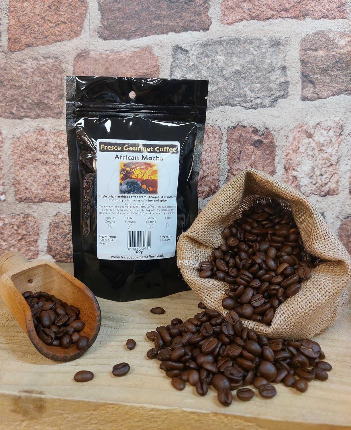 Coffee Bean - African Mocha Whole Beans (1) 1.0 Kilograms | Buy Now ...