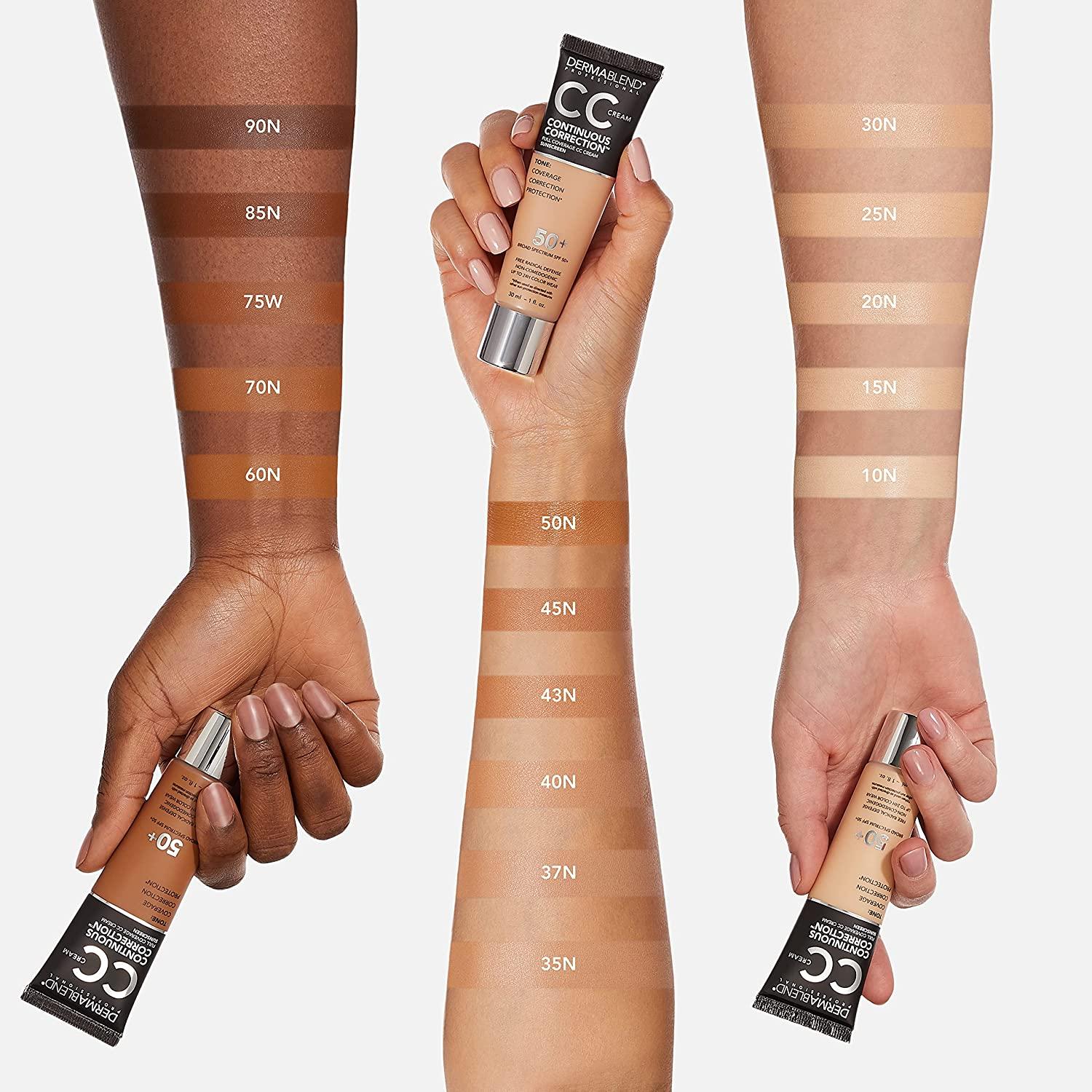 Dermablend Continuous Correction Tone-Evening CC Cream Foundation SPF ...