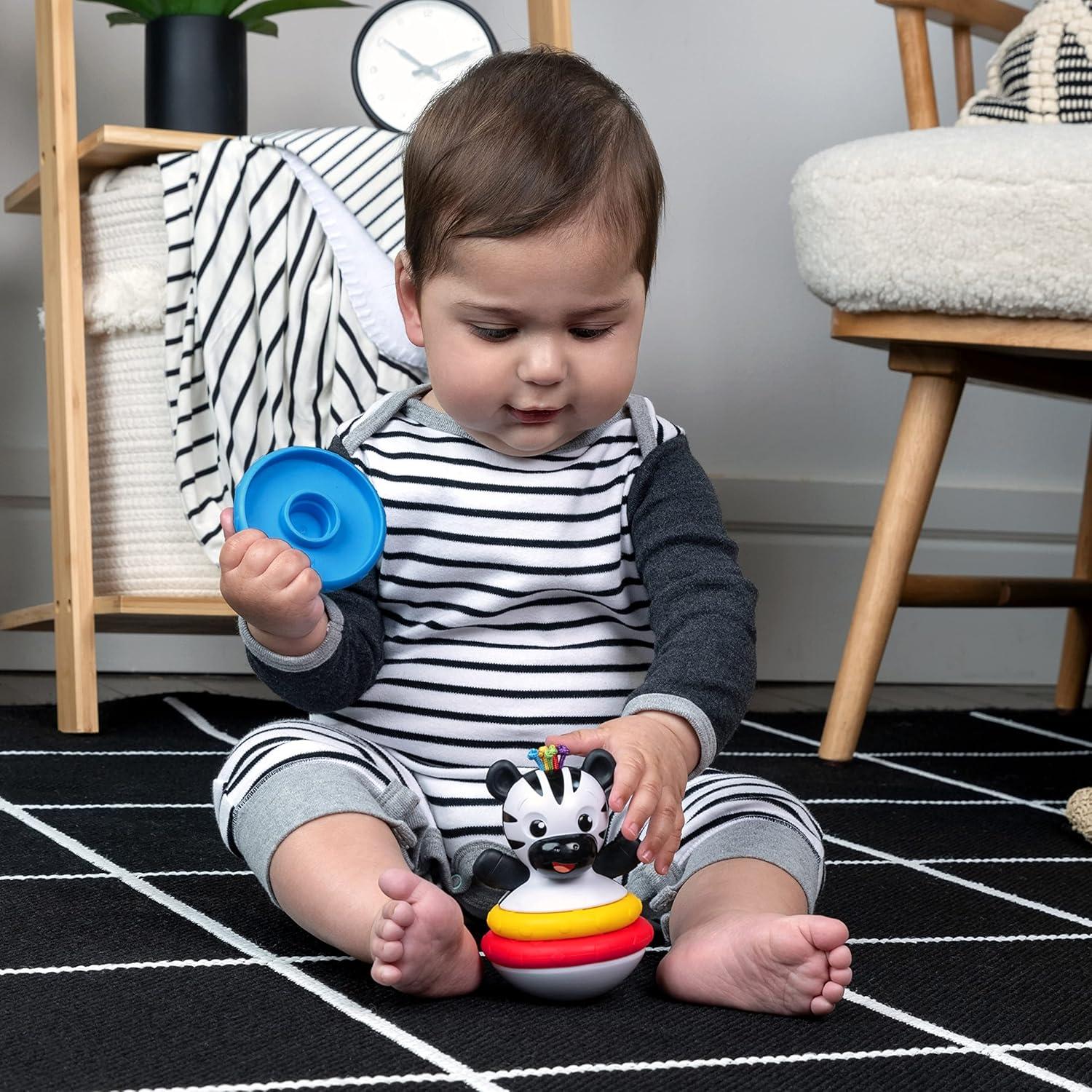 Baby Einstein Stack & Wobble Zen BPA-Free Bite Ring Toy | Cause ...