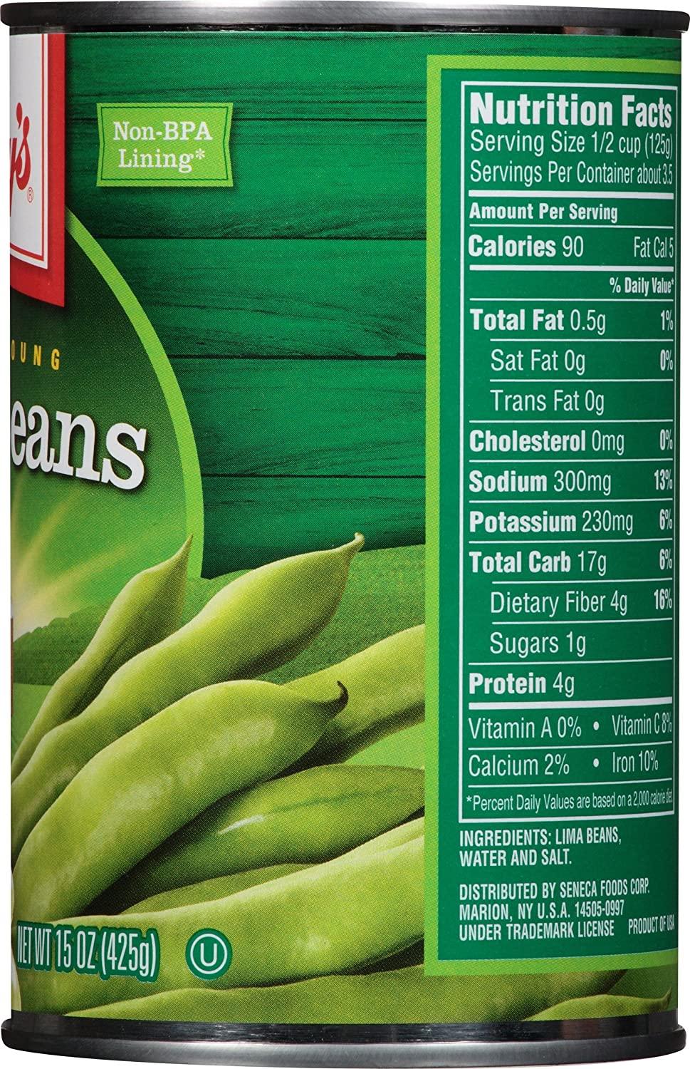 Libby's Lima Beans 15 oz (Pack of 12) - Premium Quality, Convenient Bulk Pack | Buy Now with ...