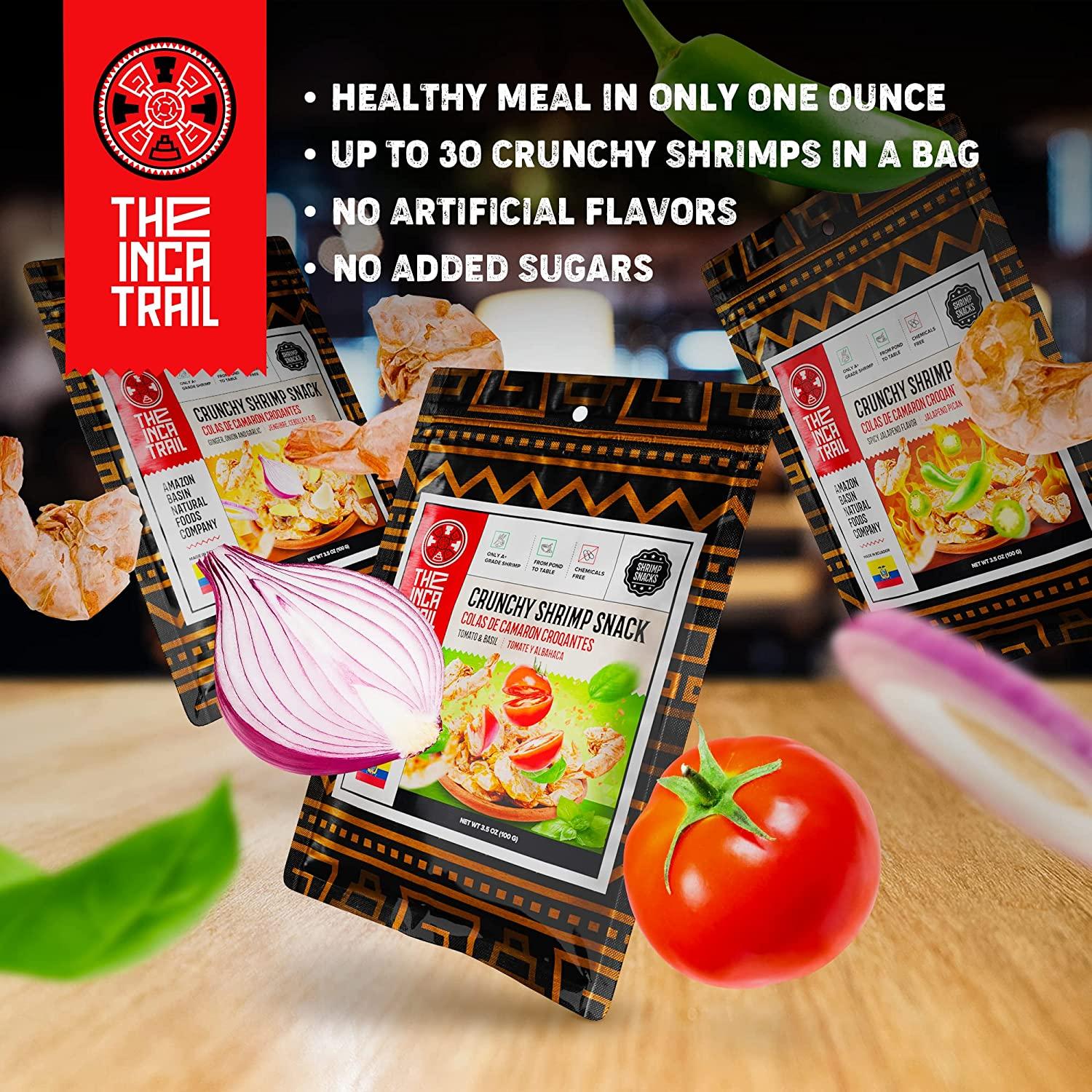 Inca Trail Dried Shell-On Shrimp 85g - Gluten-Free Organic High Protein ...