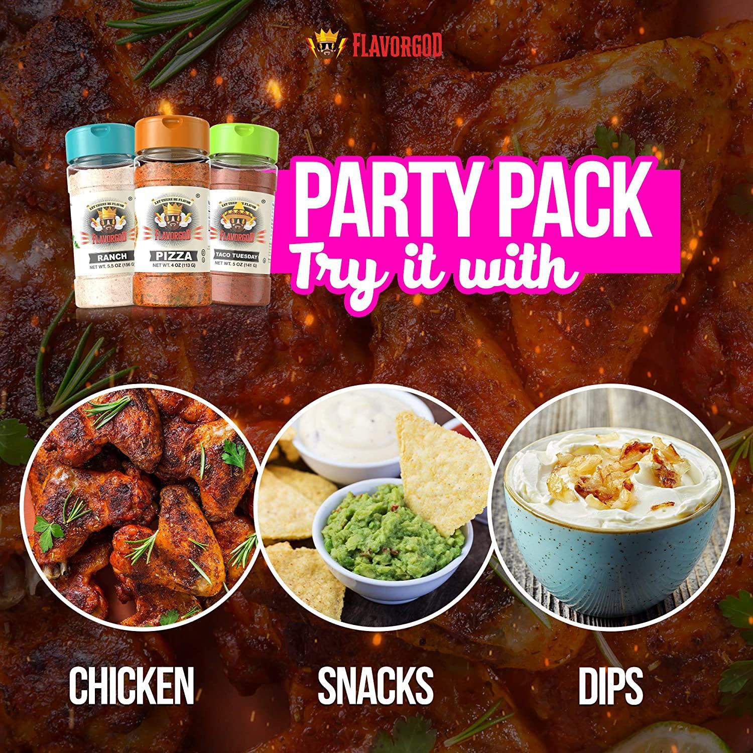 Party Combo Pack - Pizza, Ranch, Taco Tuesday Seasoning Gift Set ...