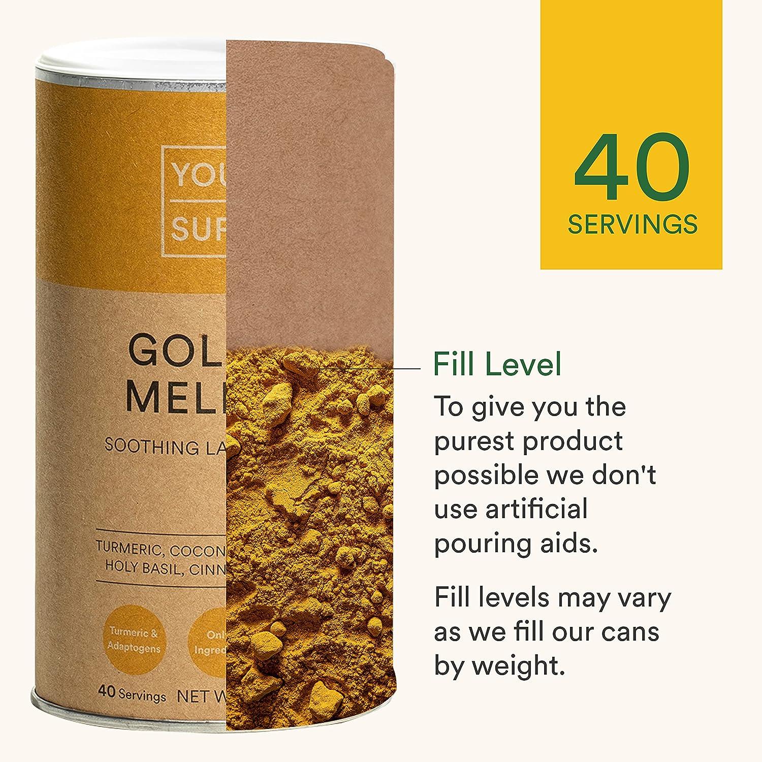 Golden Milk Latte Mix with Ashwagandha for Natural Stress Relief - 40 ...