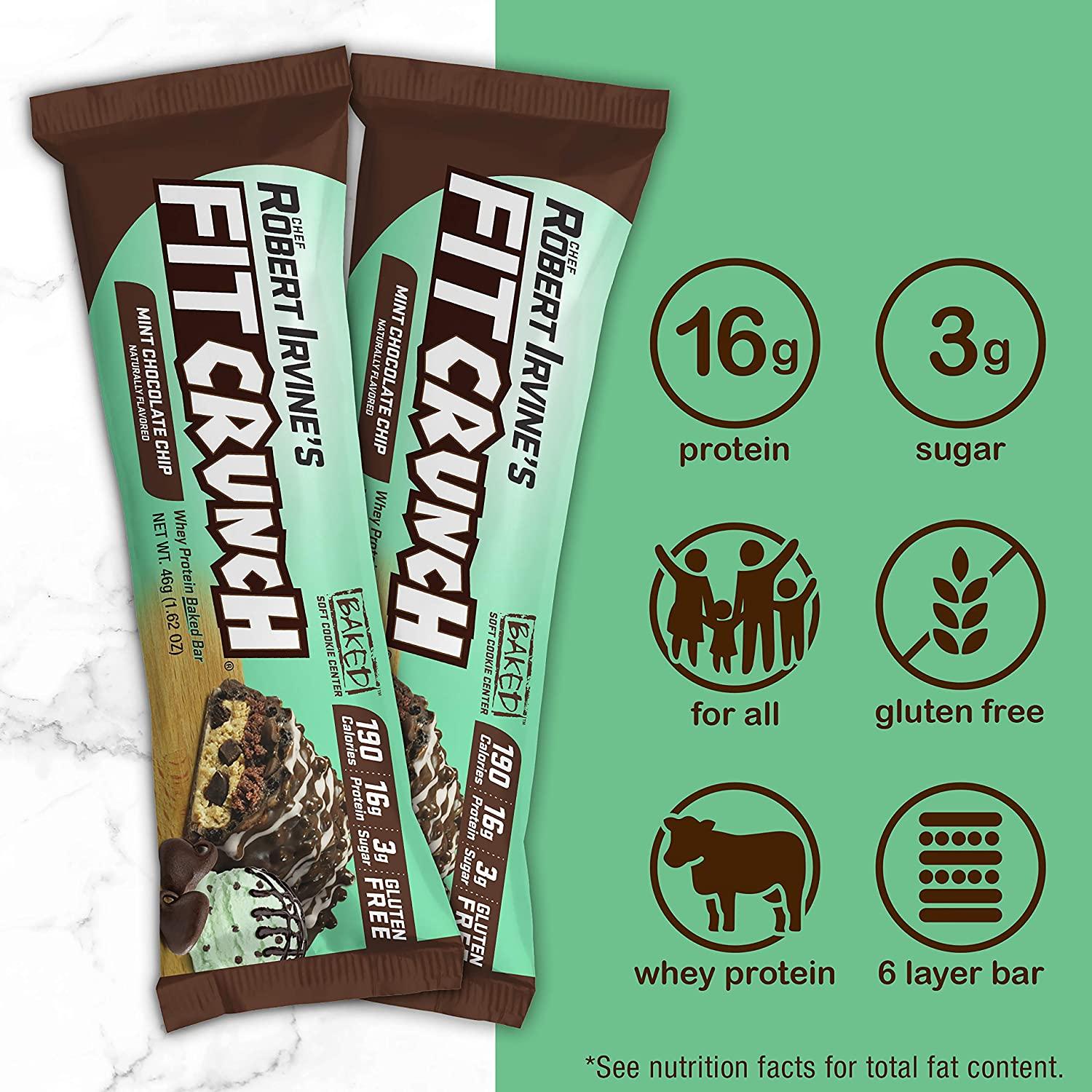 FitCrunch Protein Bars Snack Size Variety Pack - 18 Pack, Gluten-Free ...