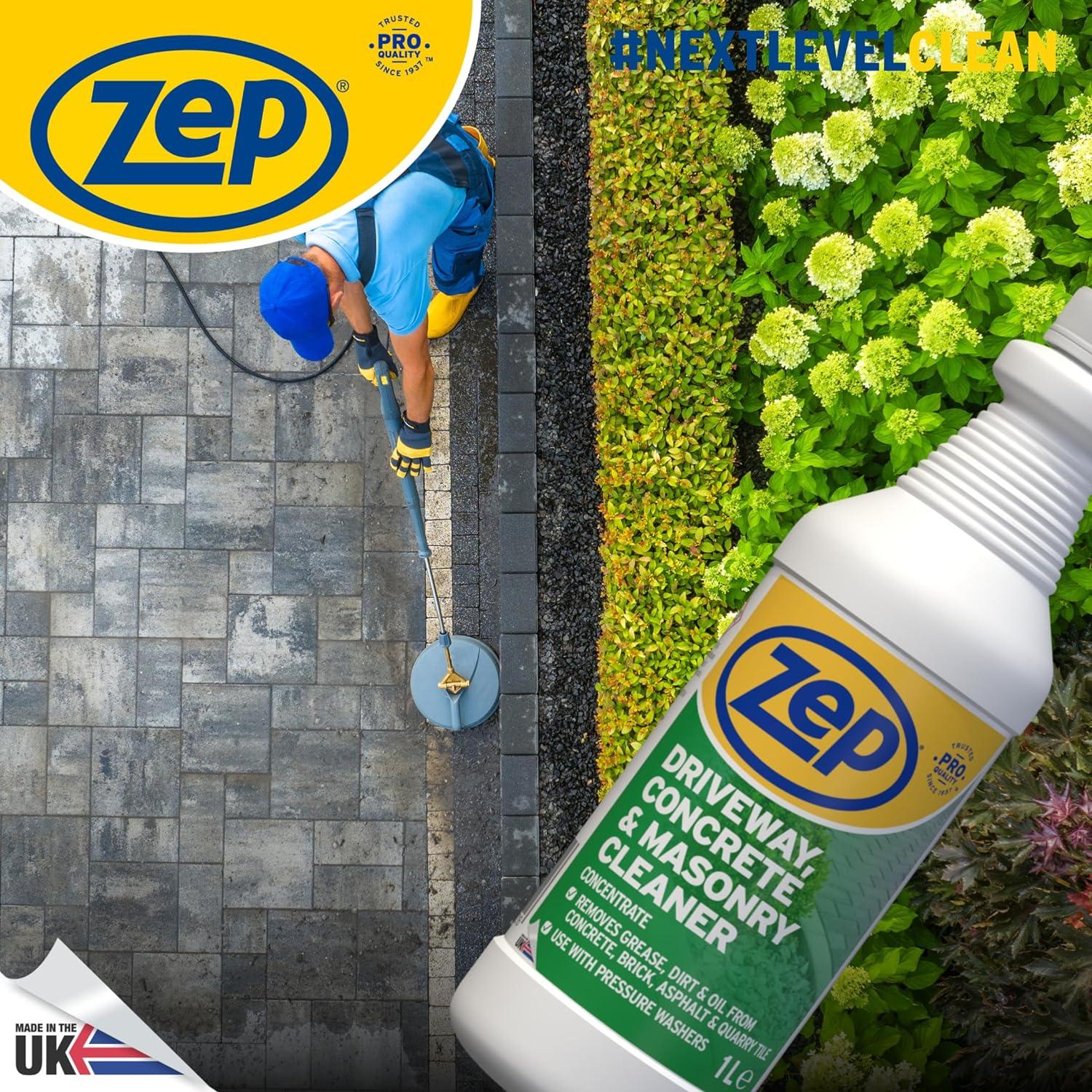 Zep Driveway Concrete & Masonry Cleaner - Concentrated formula covers ...