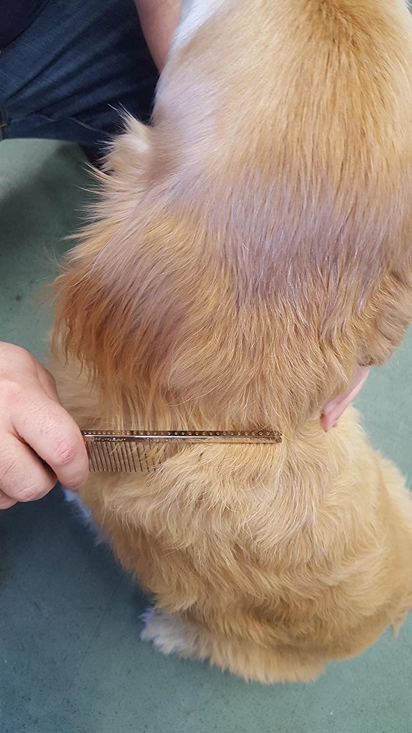 Resco US-Made Combination Comb for Dogs and Cats - Teeth/Medium-Coarse ...