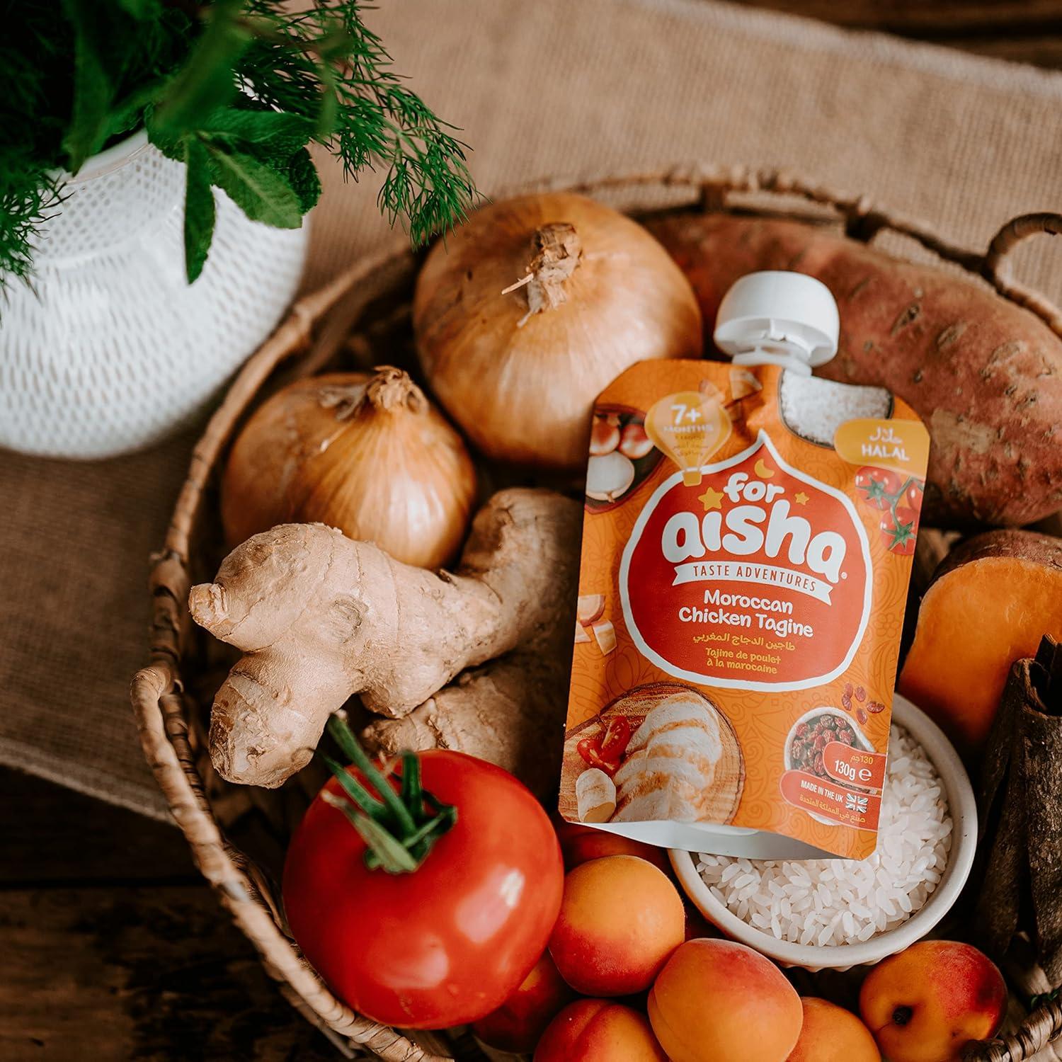 For Aisha Moroccan Chicken Tagine Baby Food Pouch - Dairy Free, Halal ...