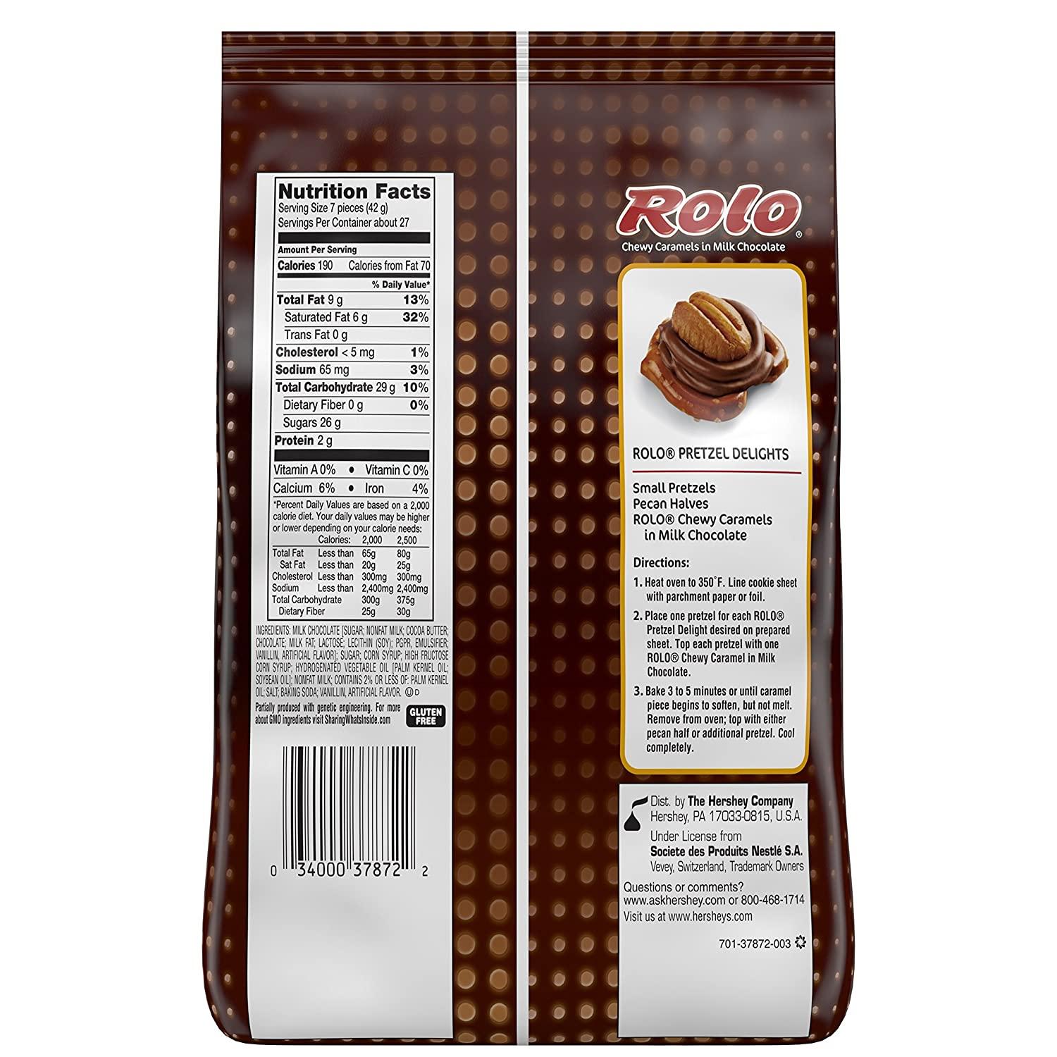Rolo Gluten Free Chewy Caramels in Milk Chocolate Candy - 40 Ounce Bag ...