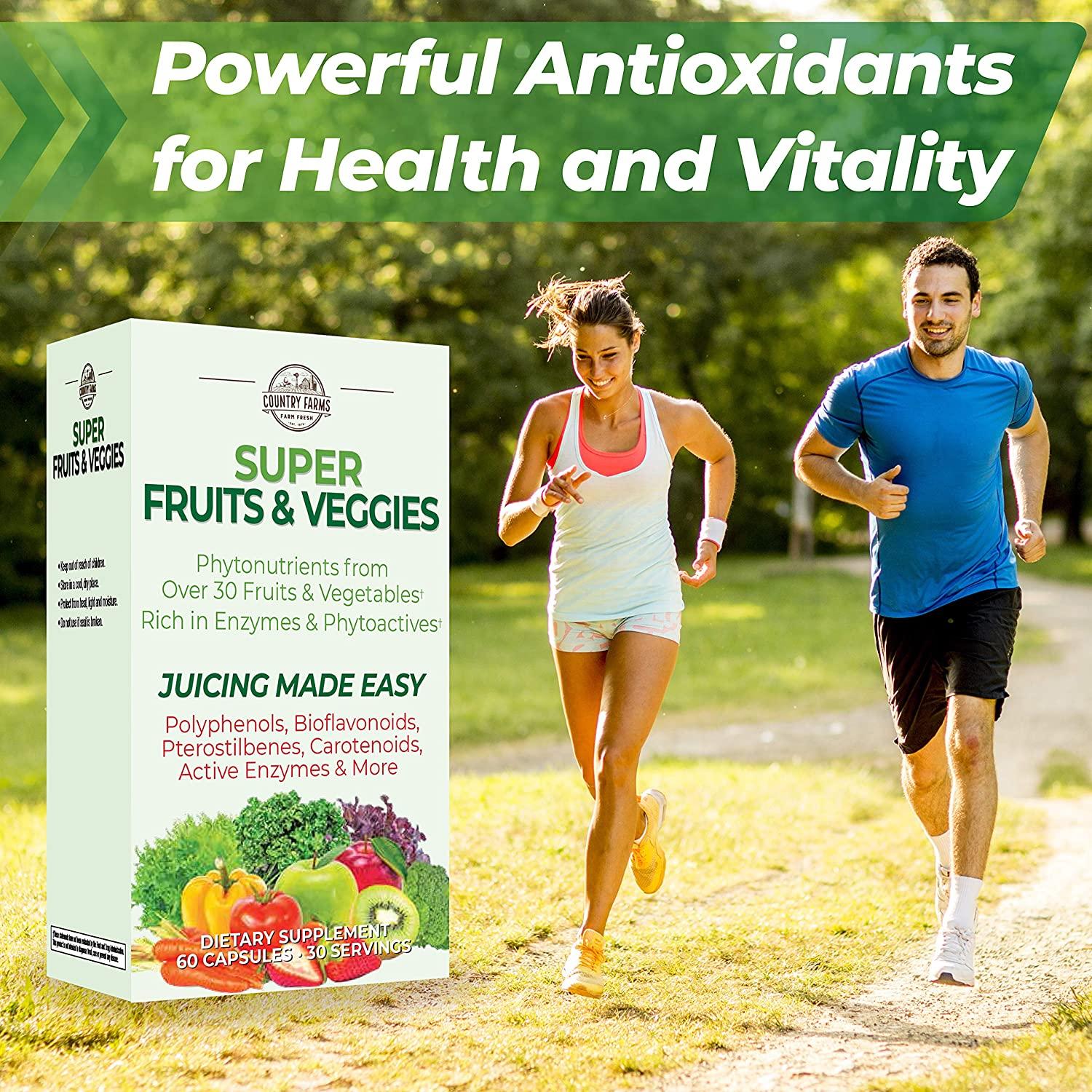 Country Farms Super Fruit & Veggies - Natural Fruit & Vegetable Formula ...