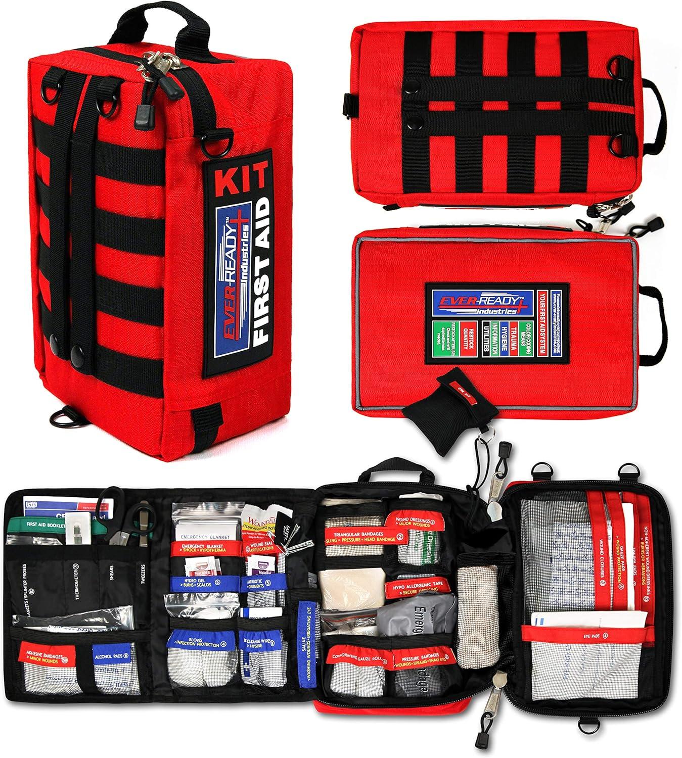 Ever-Ready Premium Trauma First Aid Kit - 240 Pieces for Home Workplace ...