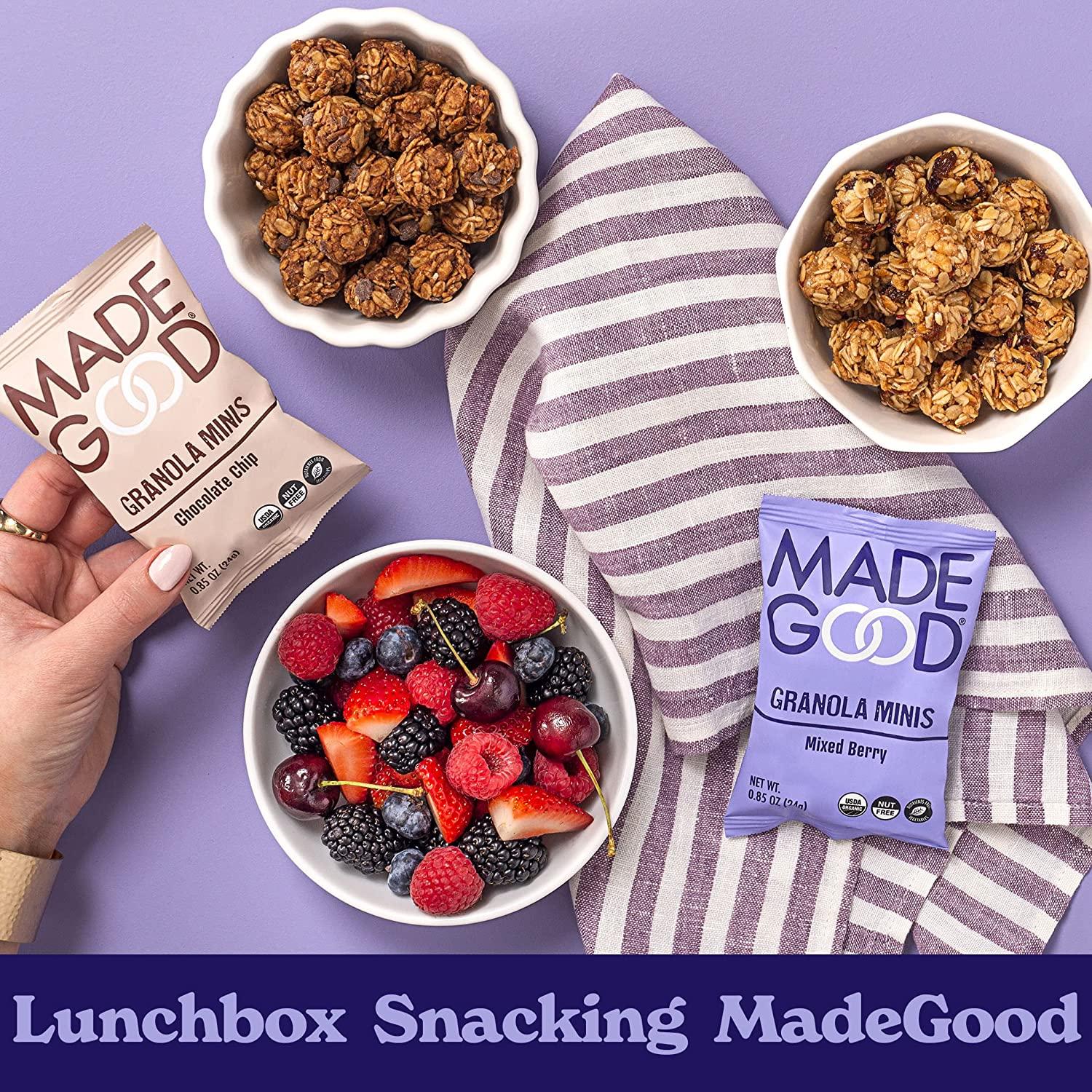 MadeGood Granola Minis 28 Bags: Organic Vegan Gluten-Free Nut-Free ...