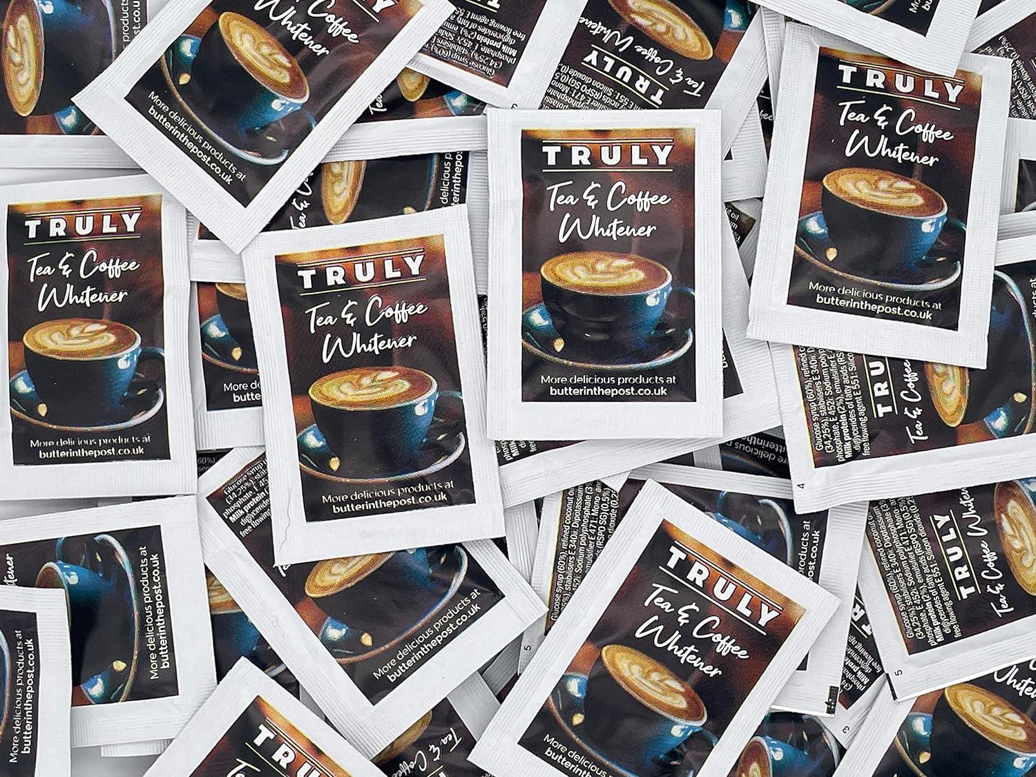TRULY Coffee & Tea Whitener Powder Sachets - Creamer Style 2.5g Packets ...