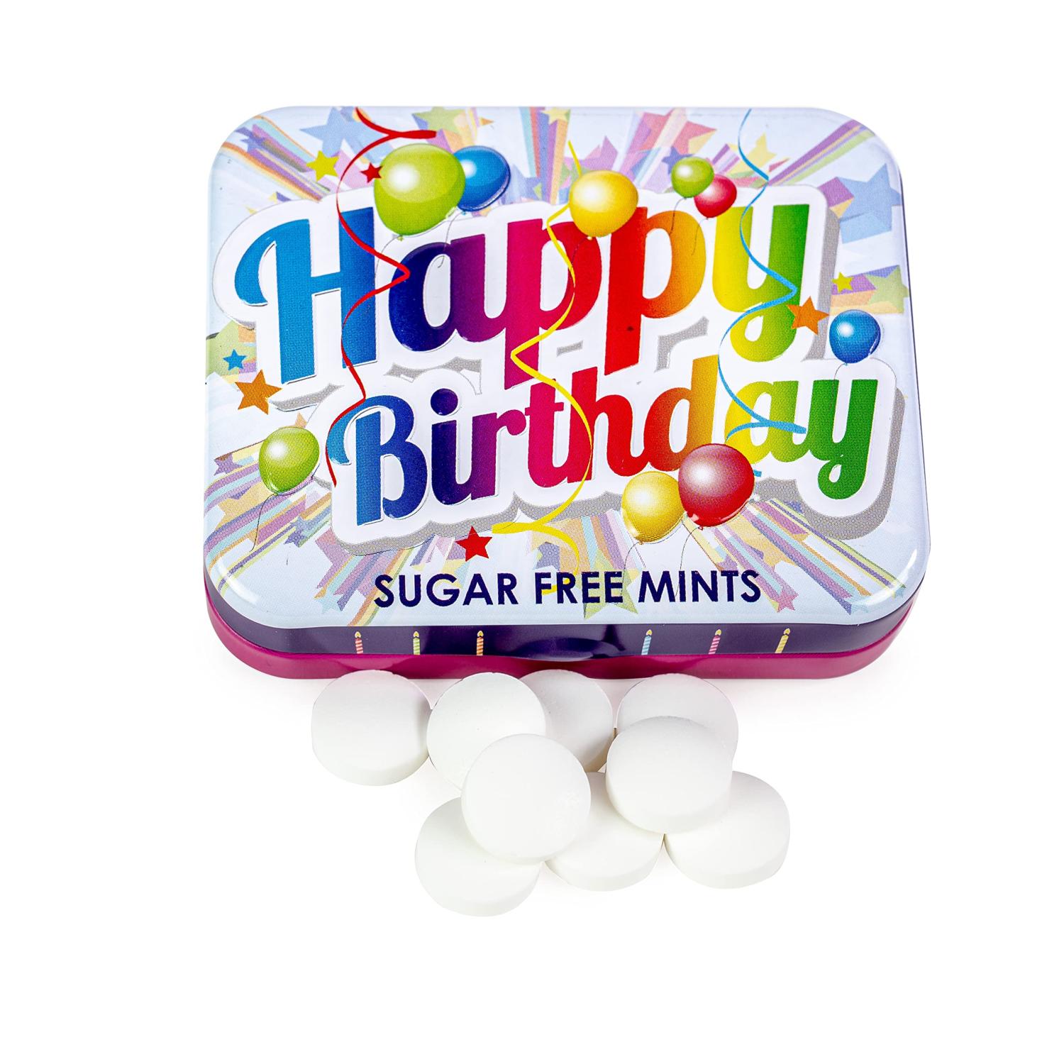 Happy Birthday Mints 30g Mints embossed tin birthday gift | Buy Now ...