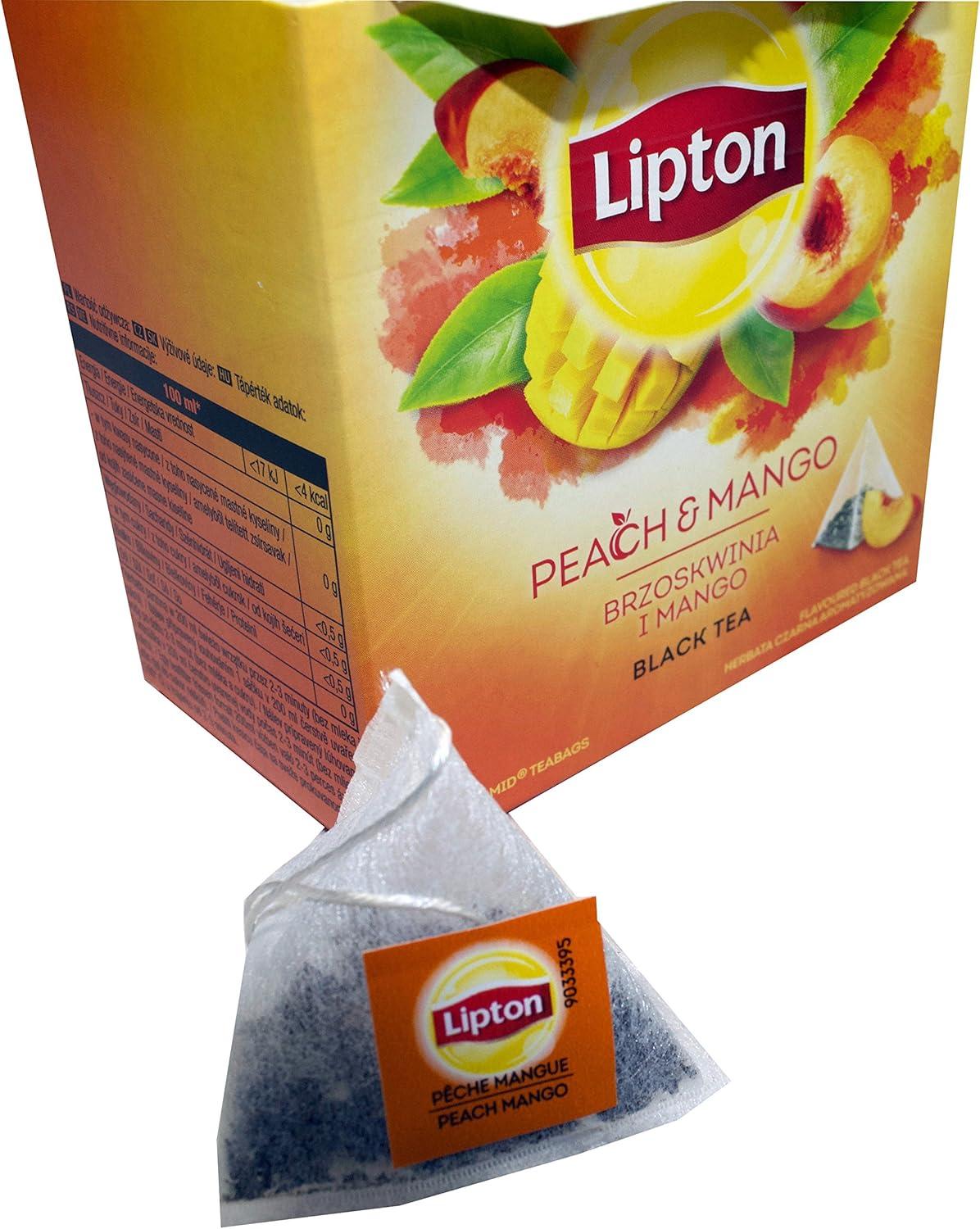 LIPTON - Peach Mango Tea 20S Pyramid - Pack of 3 | Buy Now with Express ...