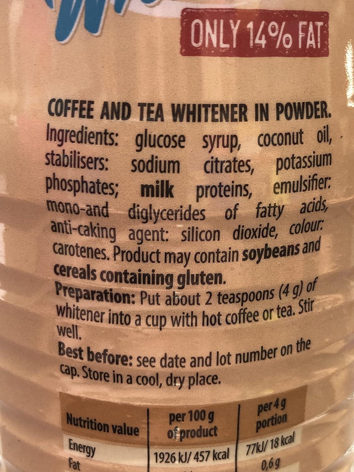 Mokate Coffee and Tea Whitener 2x 400g - 14% Fat | High-Quality Creamer ...