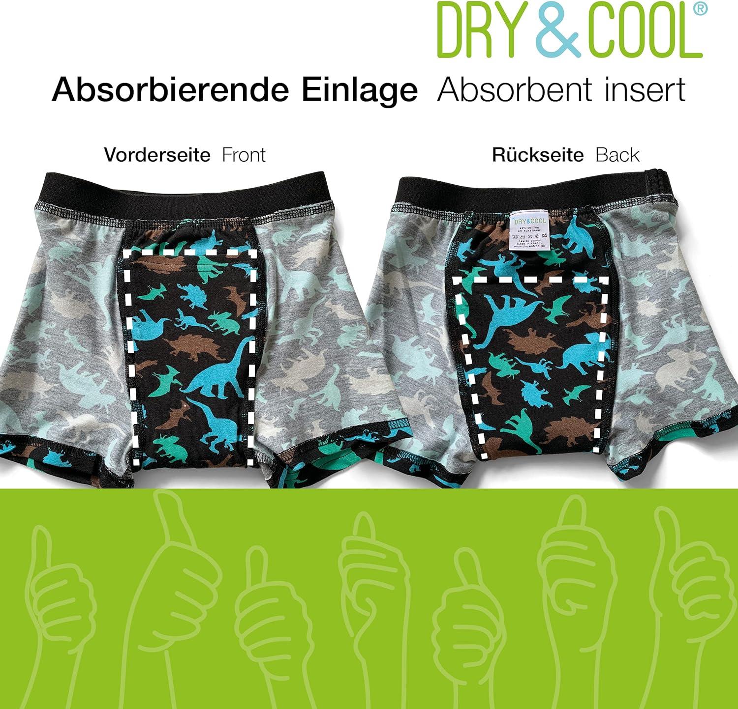 DRY & COOL Boys Incontinence Briefs | Washable Absorbent Underwear ...