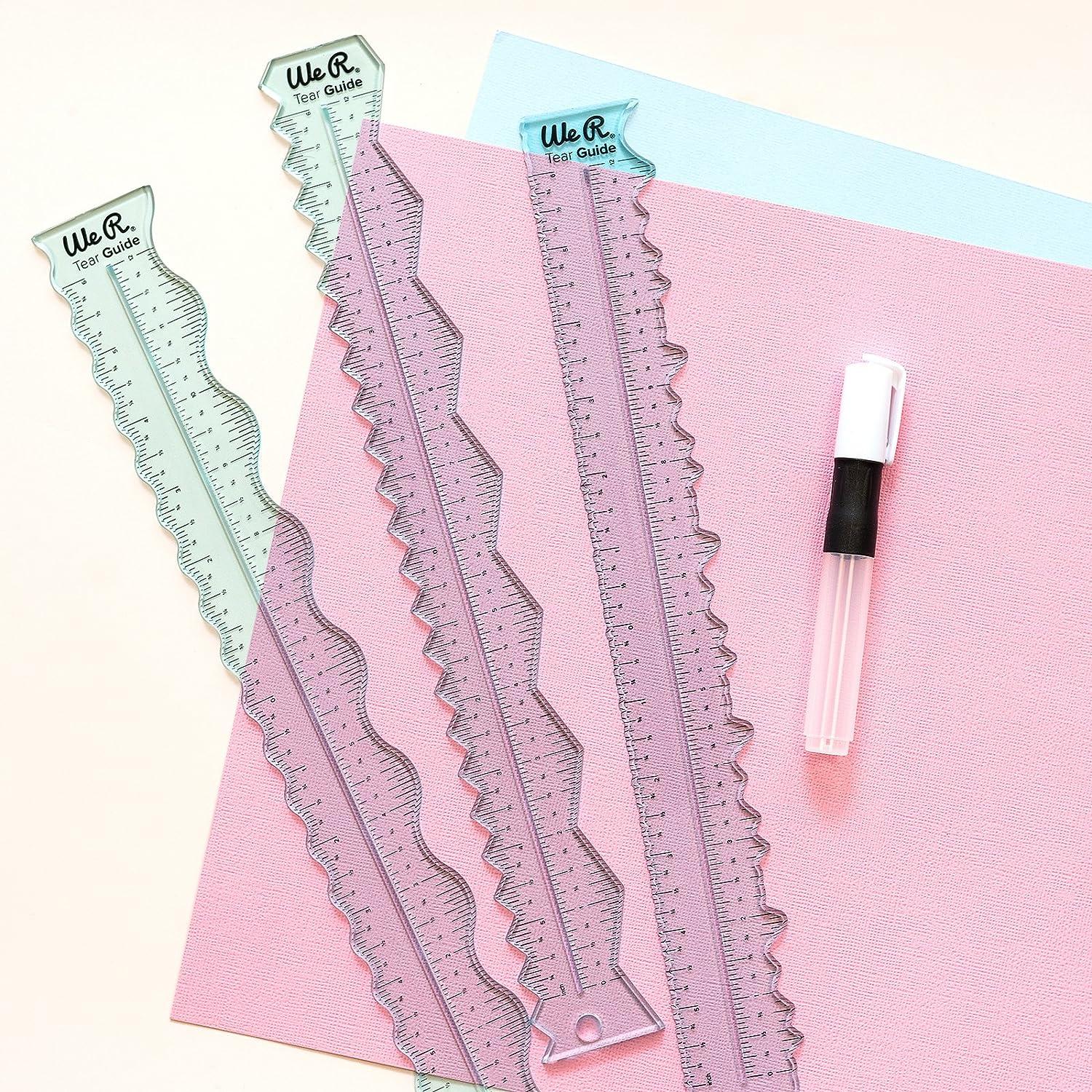 We R Memory Keepers Tear Rulers - Perfect for Clean and Precise Paper ...