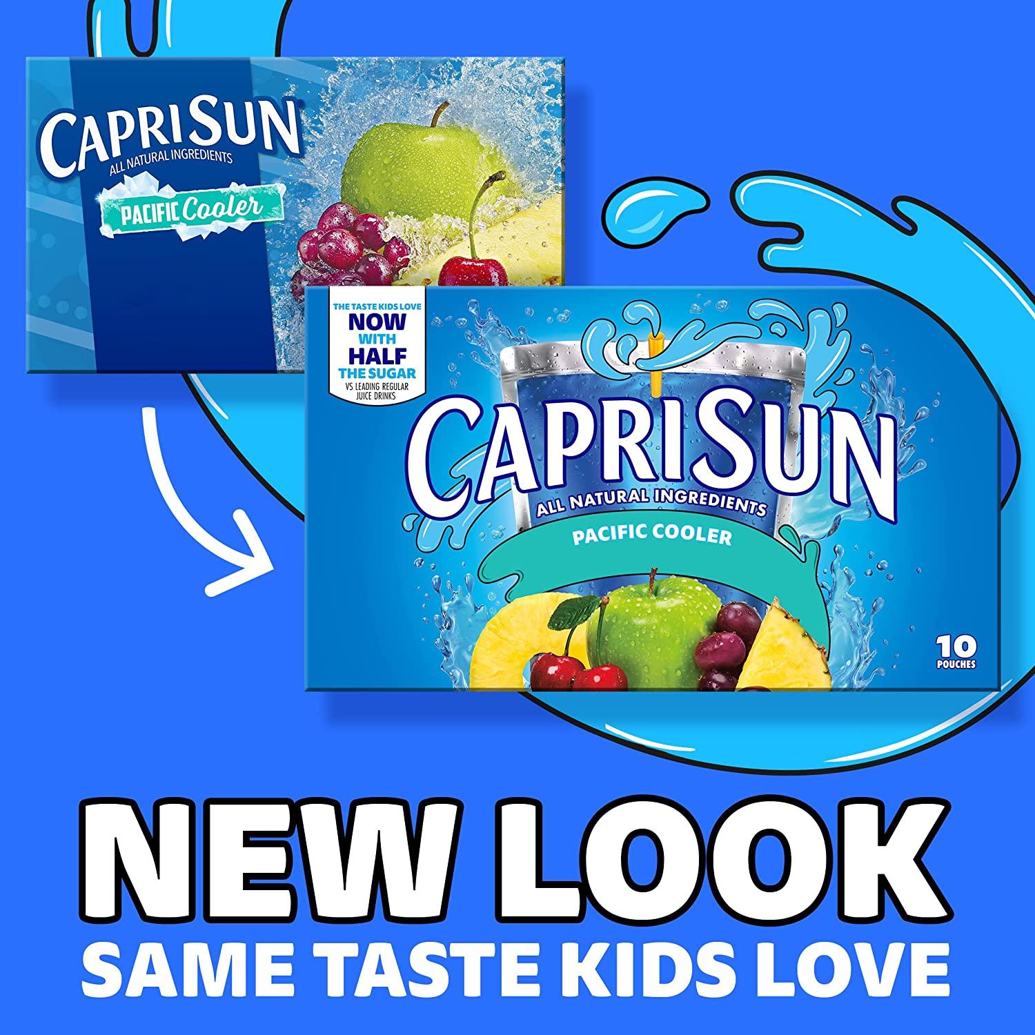 Capri Sun Pacific Cooler Mixed Fruit Kids Juice Drink Blend - 10 Pack ...