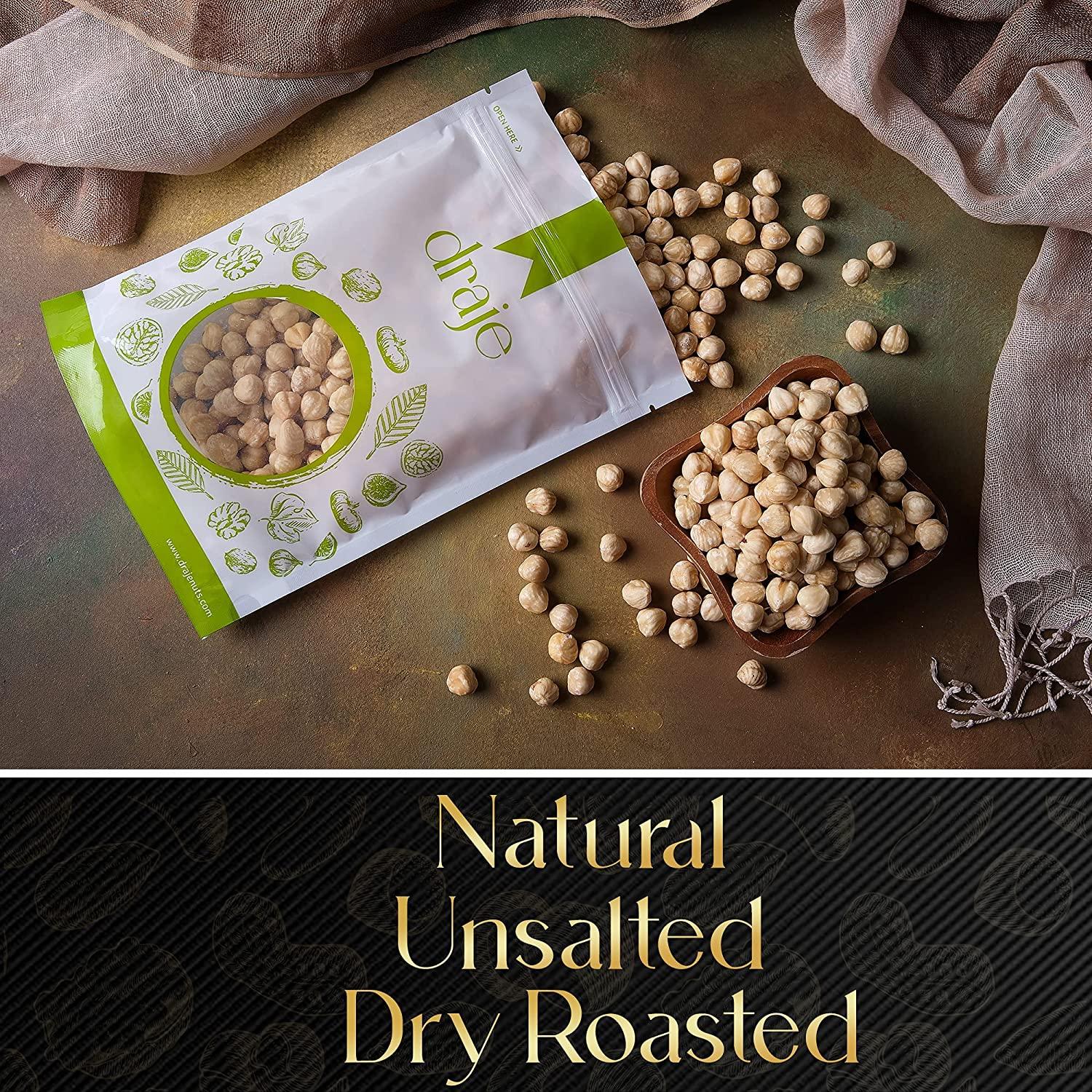 Dry Roasted Turkish Hazelnuts 1 Pound - Premium Quality Unsalted Whole ...