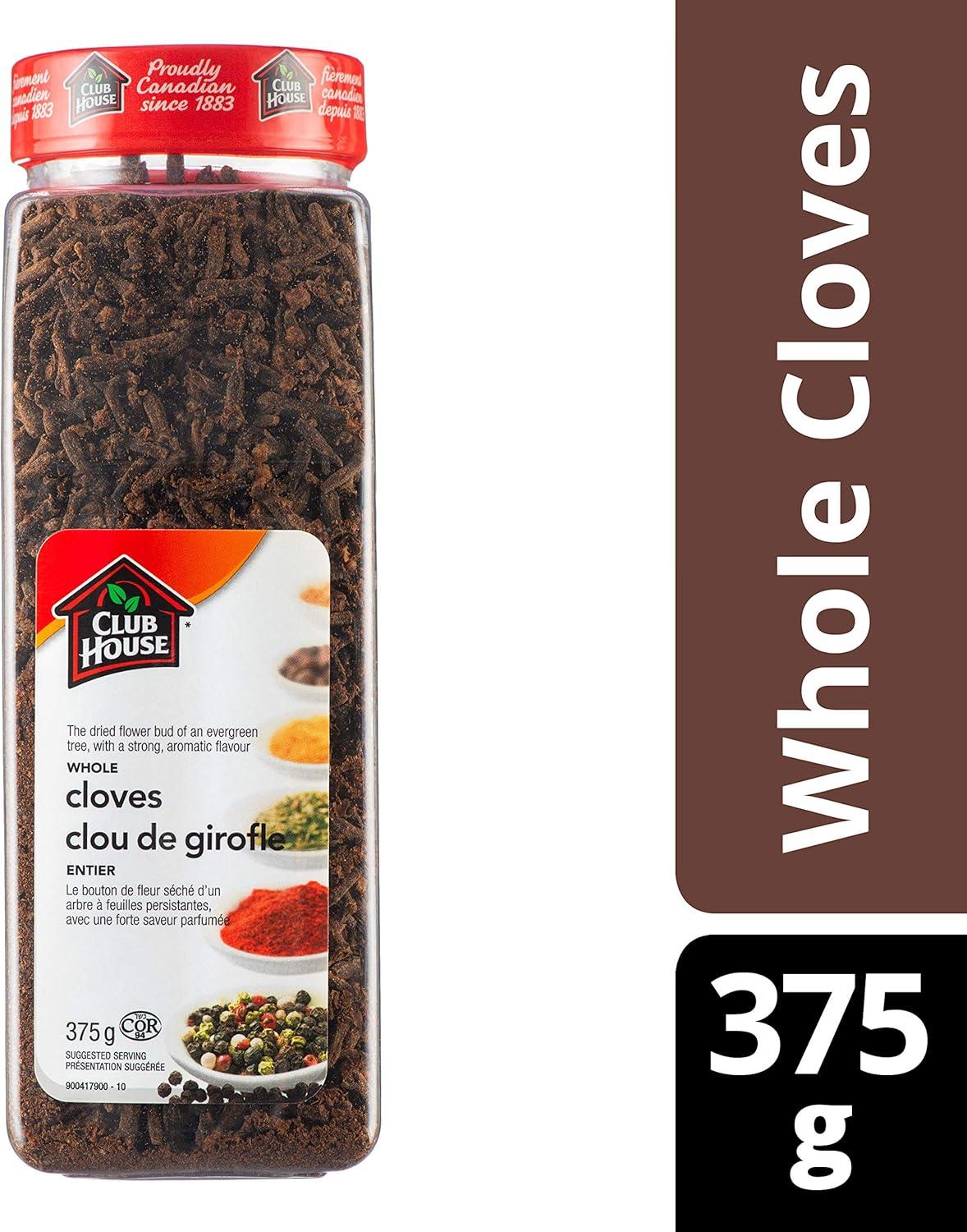 Club House Quality Natural Herbs and Spices Whole Cloves 375g 375 g ...
