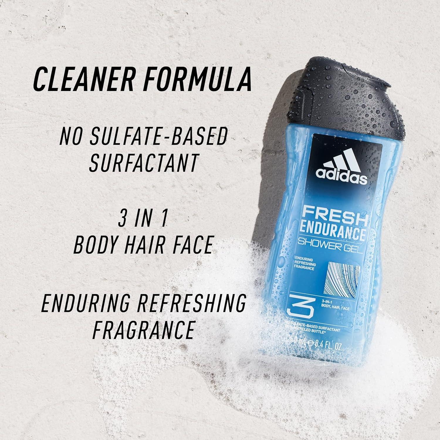 adidas adidas Fresh Endurance 3-in-1 Body Wash for Body Hair and Face ...