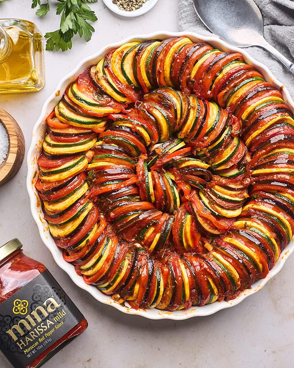 Mina Mild Harissa Sauce - Authentic Moroccan Flavor with Fresh Red ...