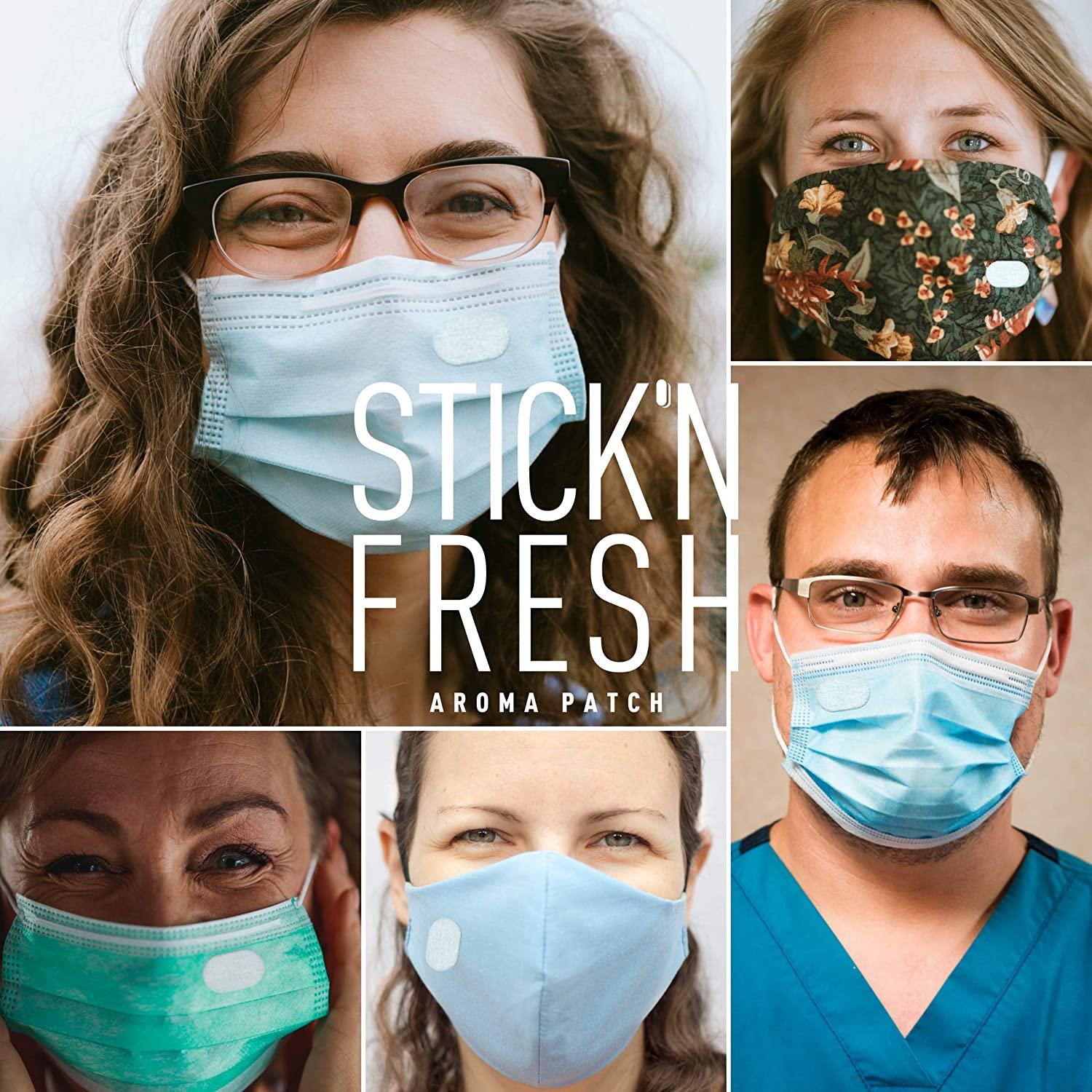 STICK'N FRESH Phytoncide Scented Patch Stickers - 4 Packs x 6 Patches ...