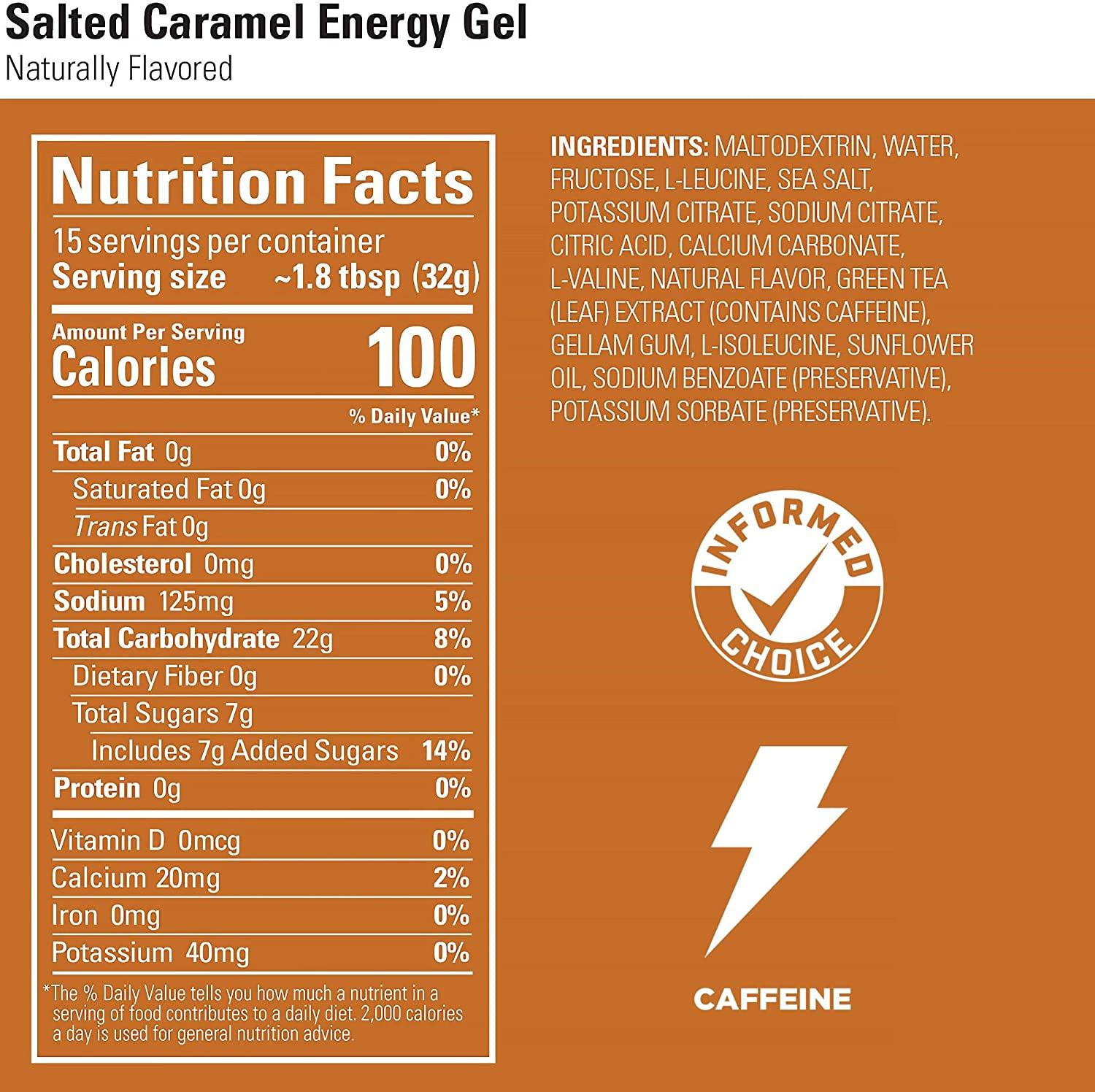 GU Energy Original Sports Nutrition Energy Gel 15-Serving Pouch ...