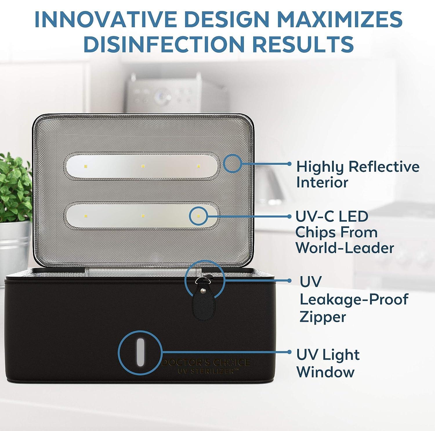 Doctor's Choice UV Sanitizer Box - Extra Large Personal UV Sterilizer ...