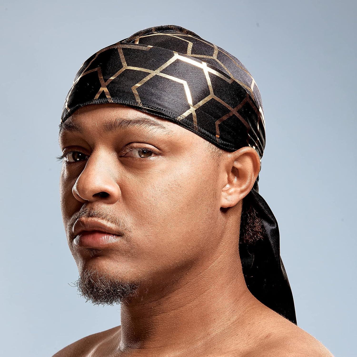 Red by Kiss Bow Wow X Lit Gold Silky Durag Power Wave Durag (Honeycomb)