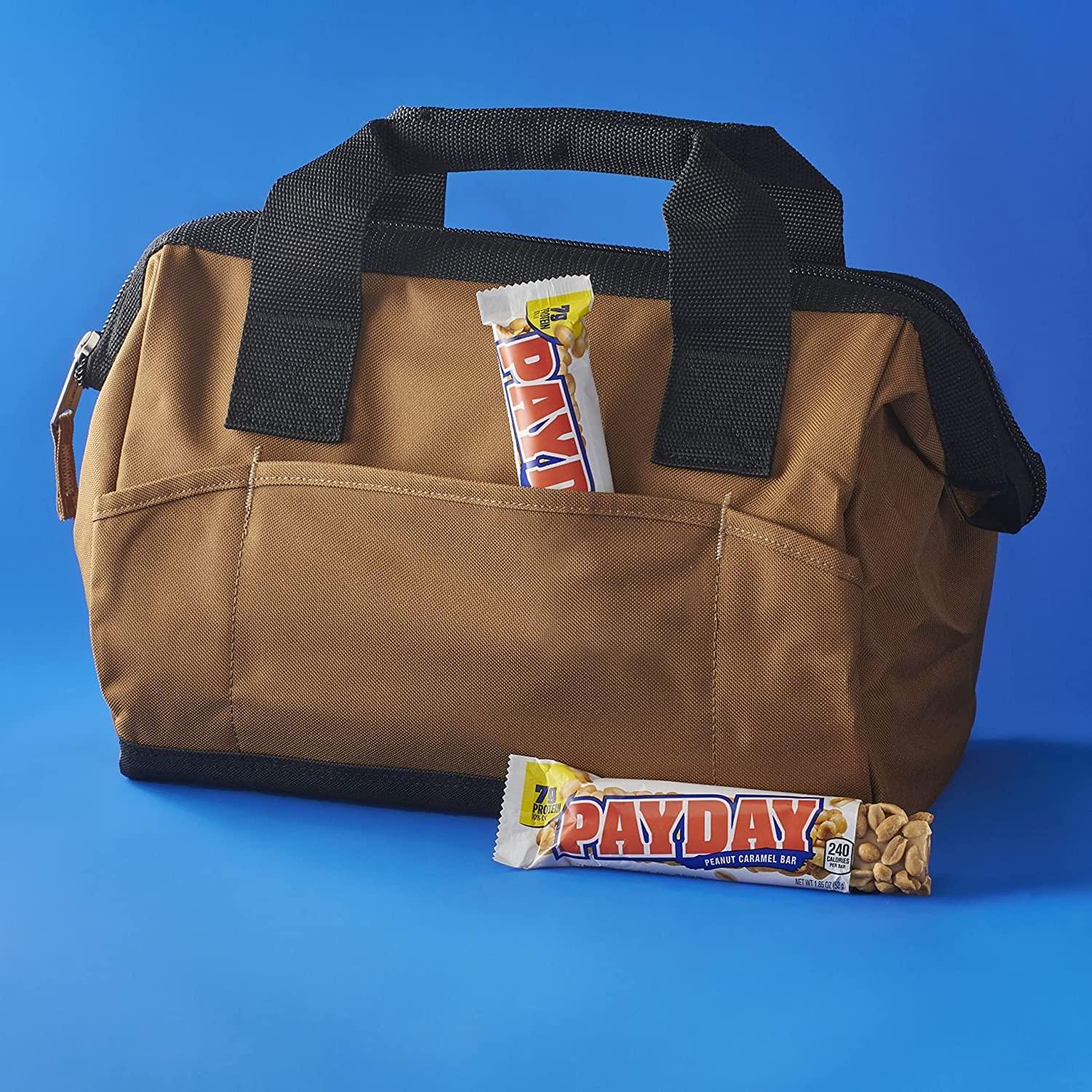 PAYDAY Peanut Caramel Candy Bars 1.85 oz (24 ct) - Bulk Pack of 24 ...