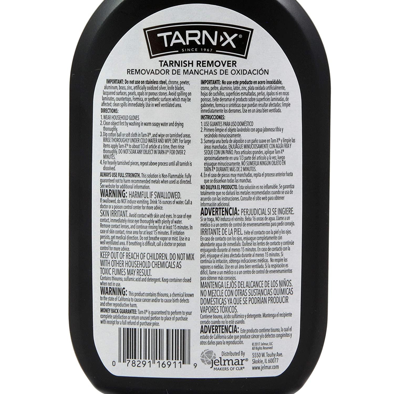 Tarn-X Tarnish Remover 12oz Bottle - Fast & Effective | Packaging May ...