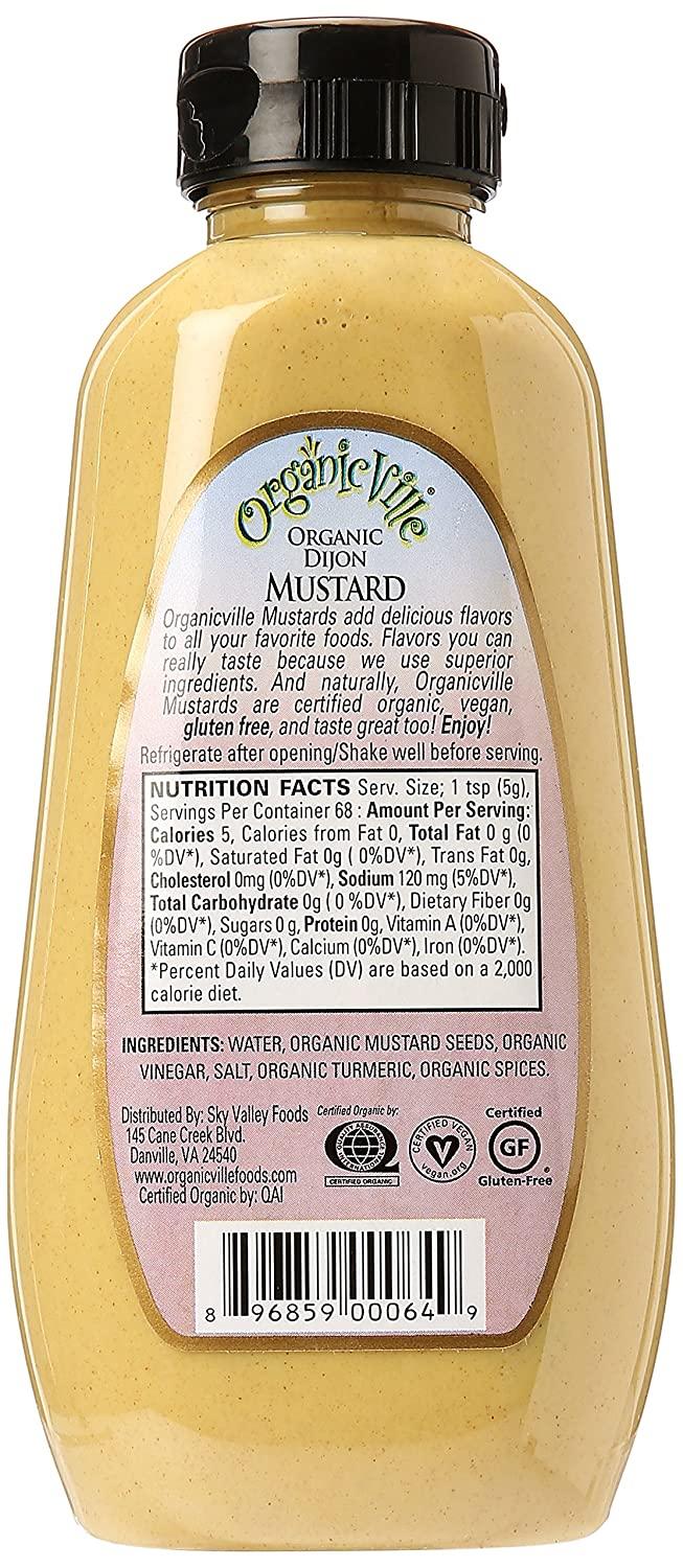 Organicville Dijon Mustard 12 oz - Certified Organic Mustard | Buy Now ...