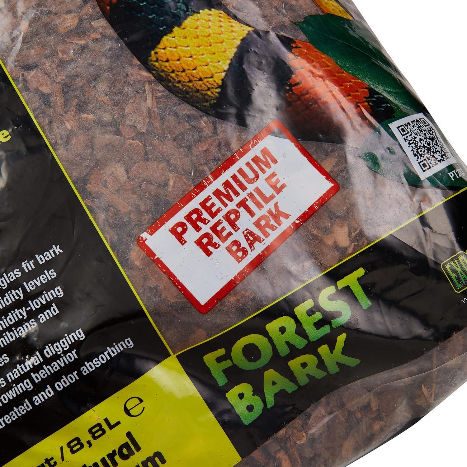 Exo Terra Forest Bark Substrate 8.8L - Natural Bedding for Reptiles and ...