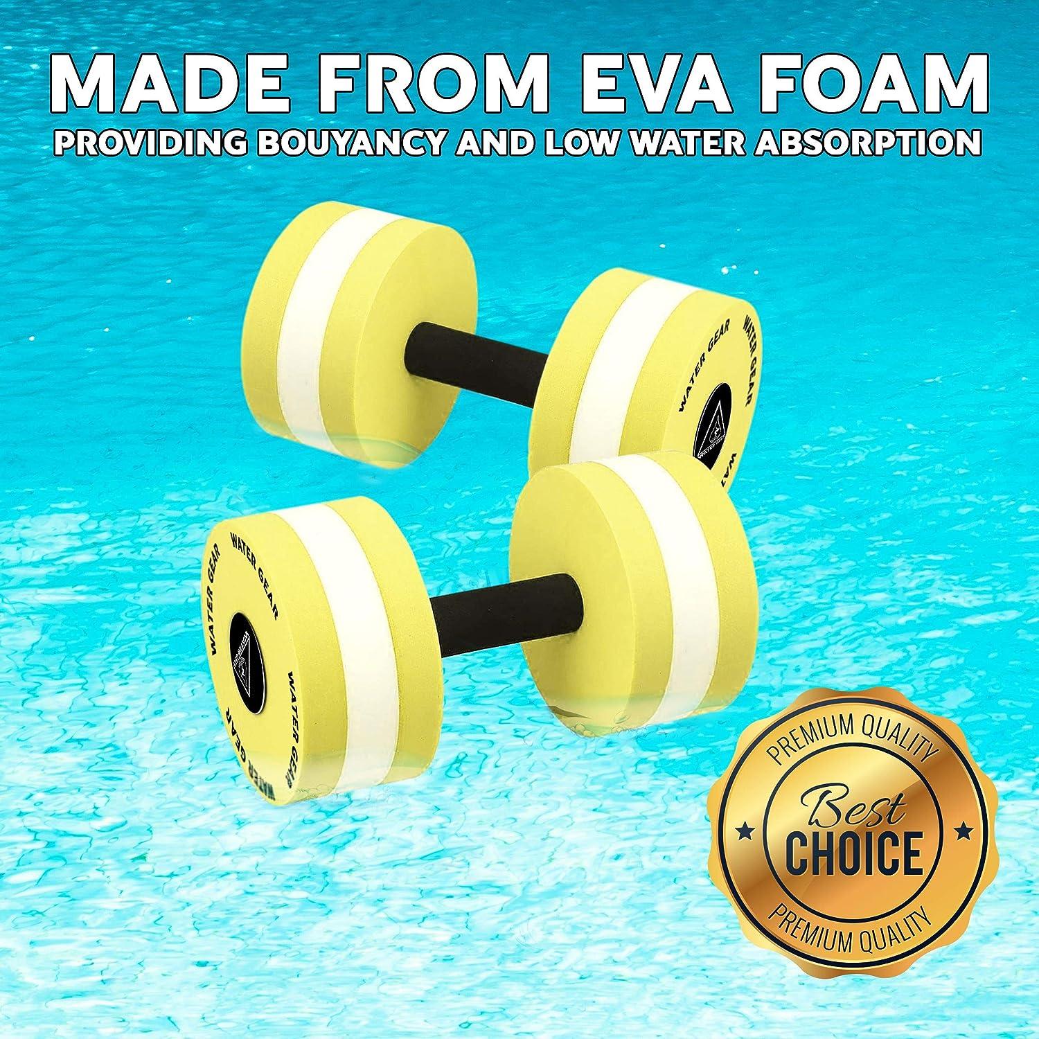 Water Gear Hydro Buoys - Yellow/White - Upper Body Pool Exercise for ...