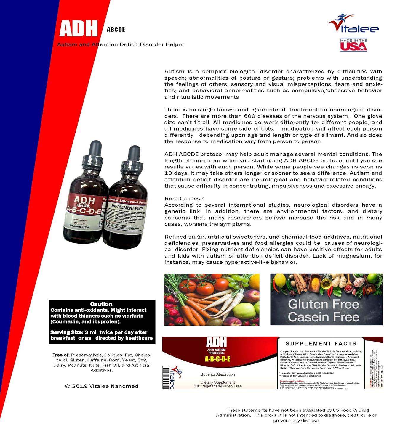 Buy ADH ABCD - Optimized Adults Mental Performance Syrup (60 ml ...