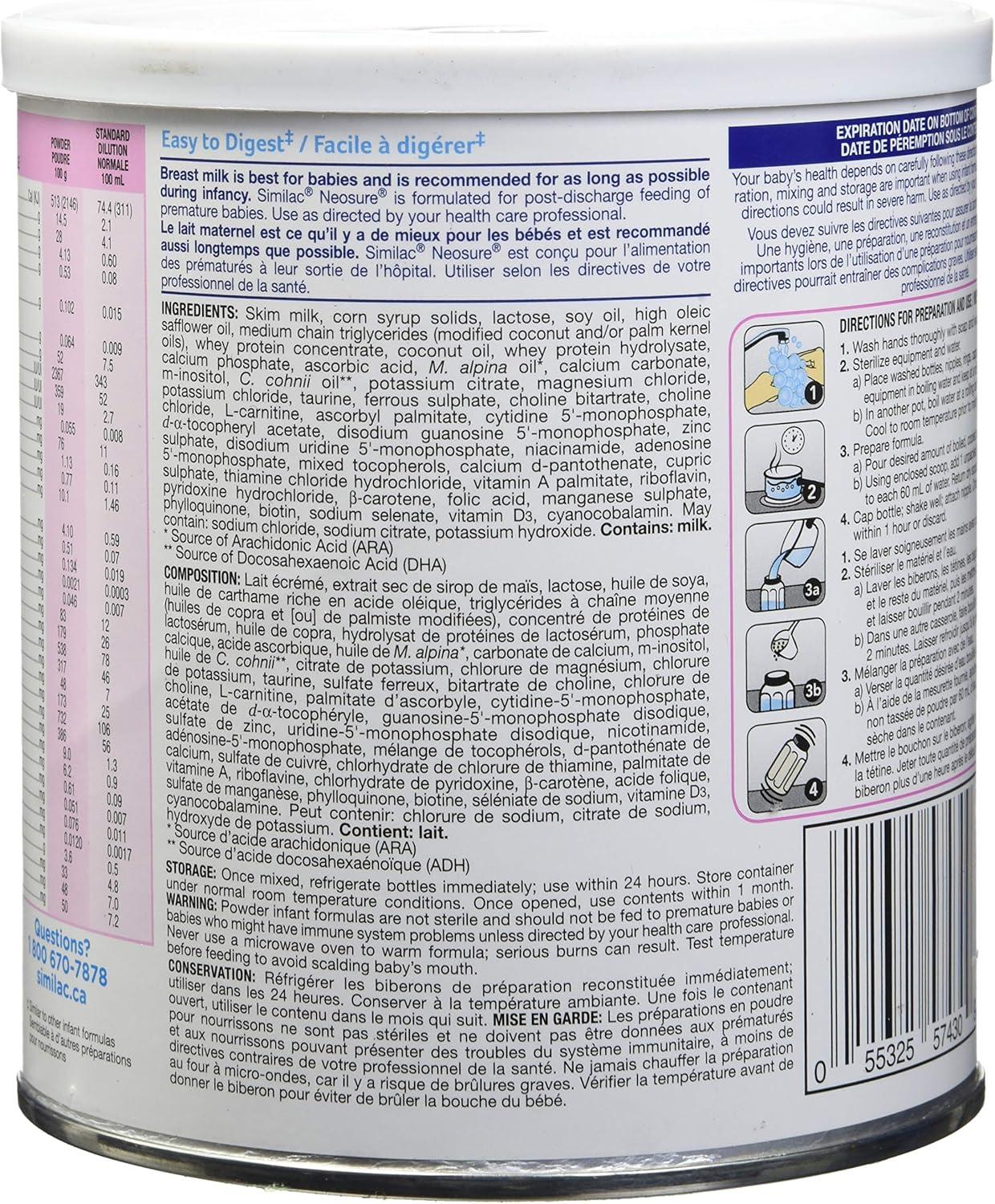 Similac Neosure Post-discharge Baby Formula Powder for Preterm Babies ...