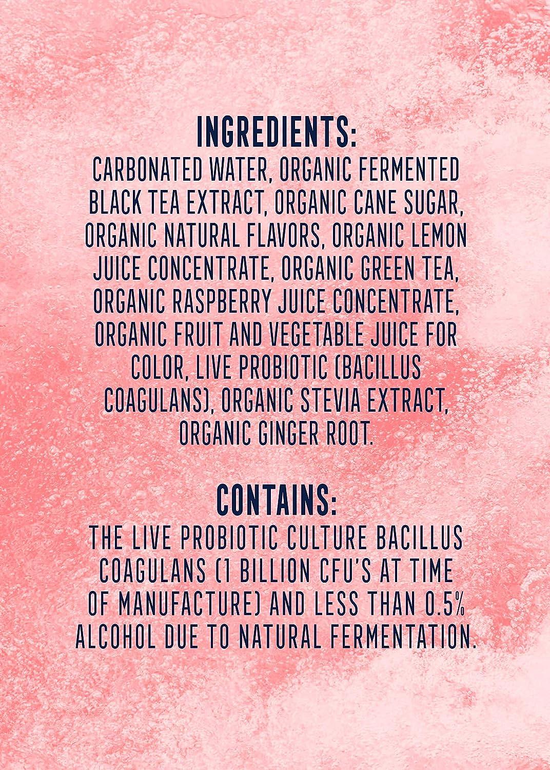 HUZZAH Raspberry Lemon Sparkling Seltzer Water 4 Pack - Low Calorie ...