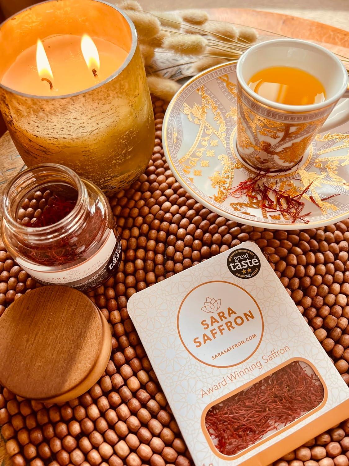 Sara Saffron Highest Grade A+ 100% Authentic Saffron Threads 1 Gram