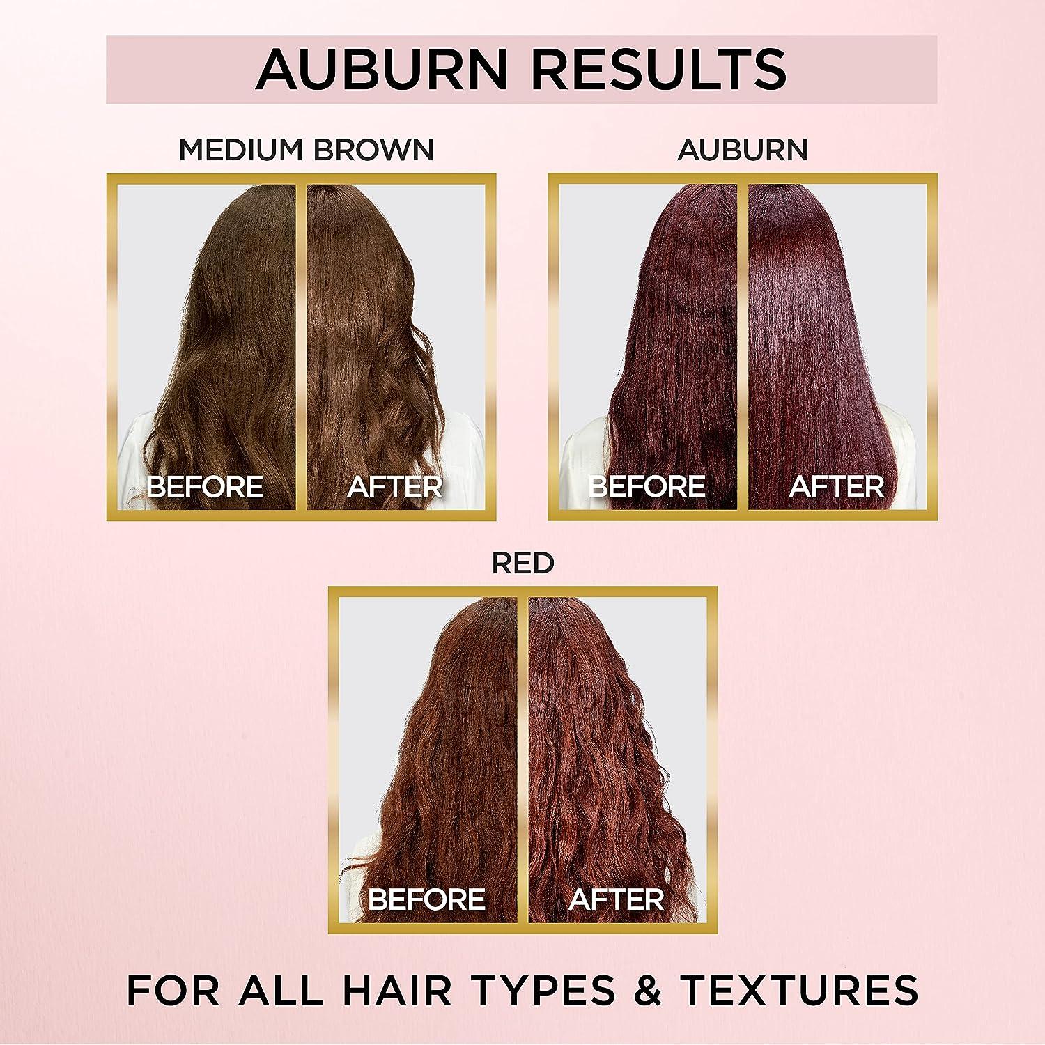 L'Oreal Paris Le Color One Step Toning Hair Gloss Auburn 4oz - Pack of ...