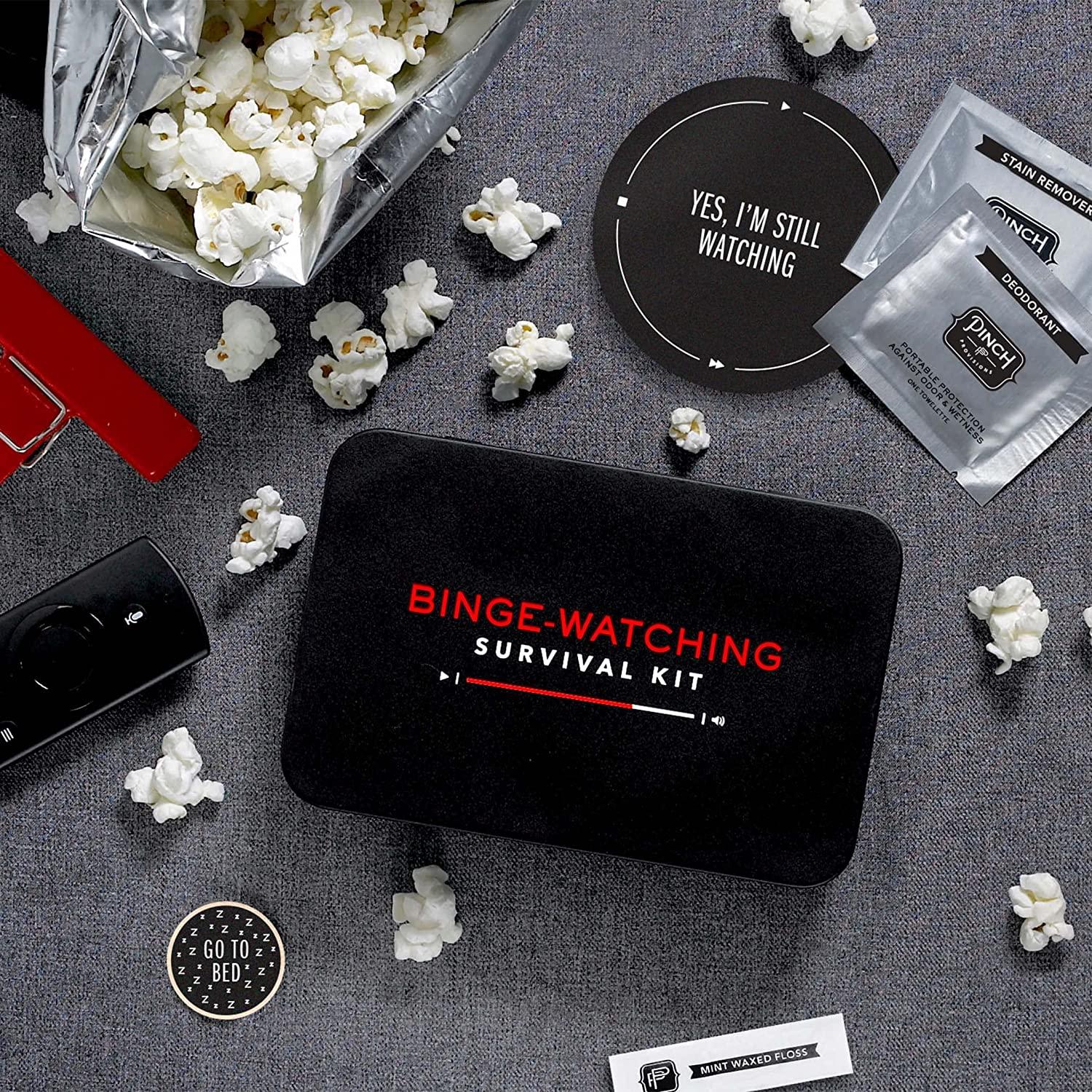 Binge-Watching Survival Kit for Friends & Family | 18 Essential Items ...