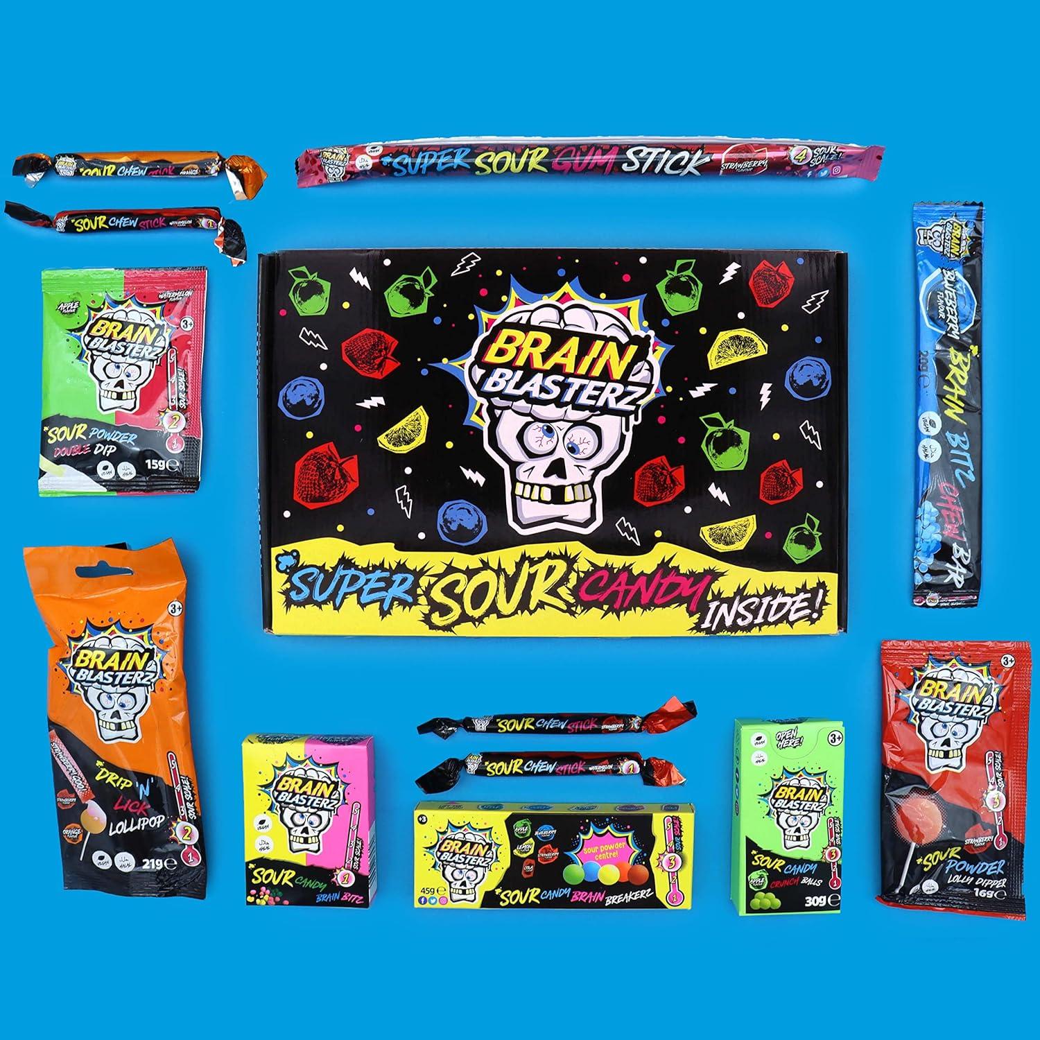 Shop Brain Blasterz Sour Candy Gift Box - International Shipping ...